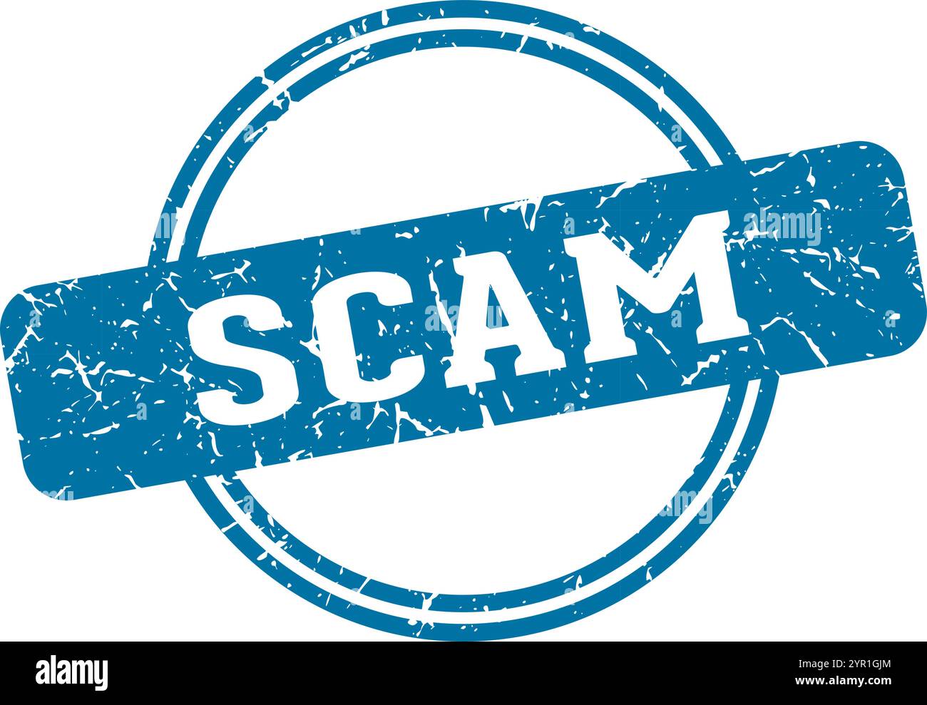 scam round stamp isolated on transparent background. scam stamp Stock ...
