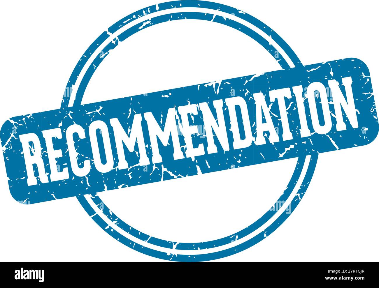 recommendation round stamp isolated on transparent background ...