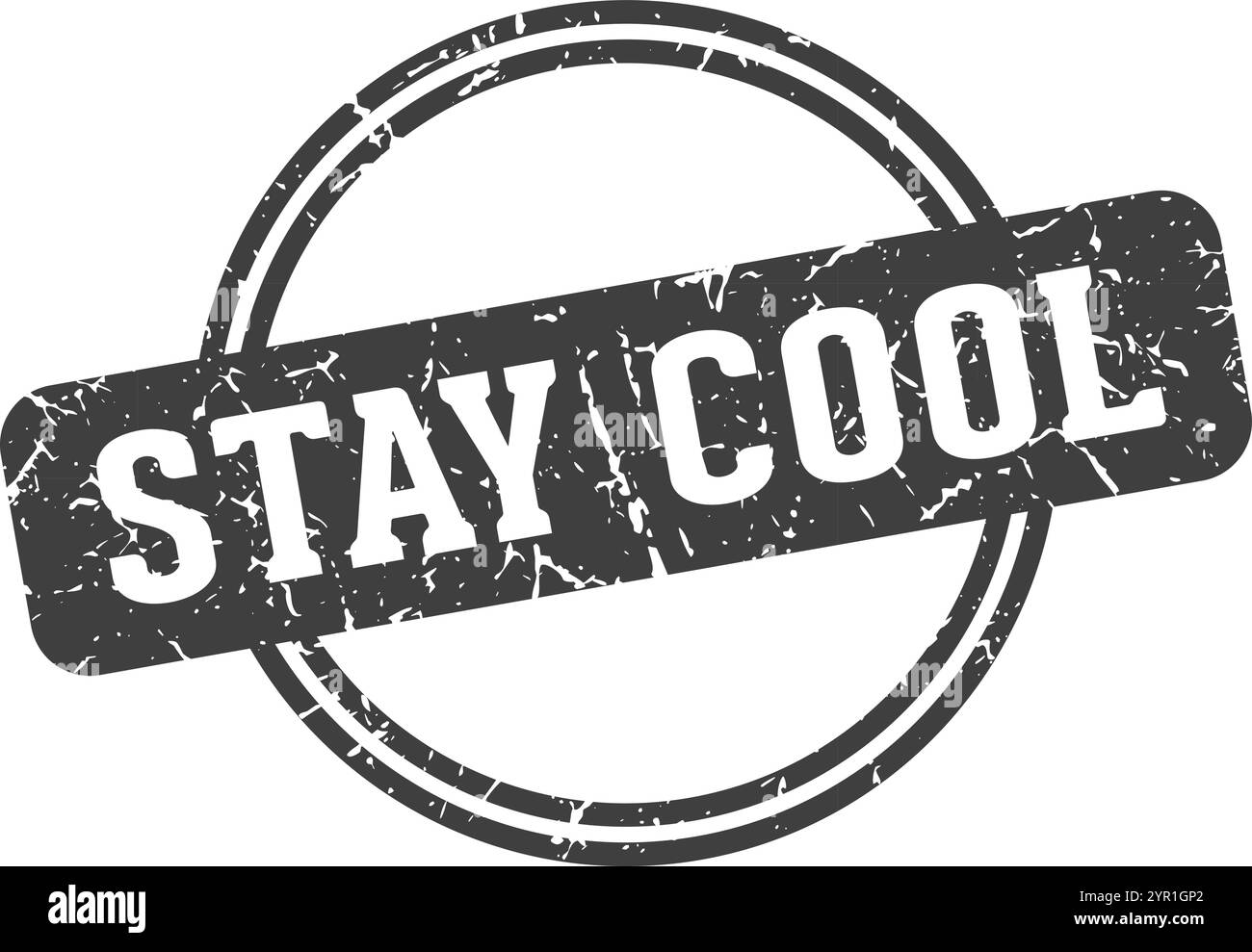 stay cool round stamp isolated on transparent background. stay cool ...
