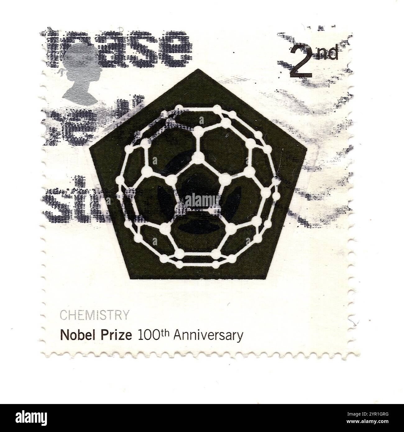 A vintage postage stamp from Great Britain featuring 100th Anniversary ...