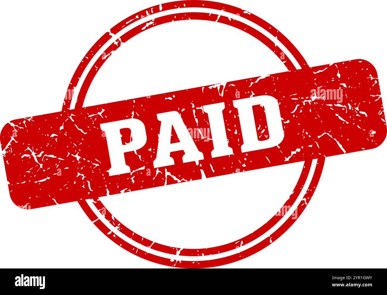 paid round stamp isolated on transparent background. paid stamp Stock ...