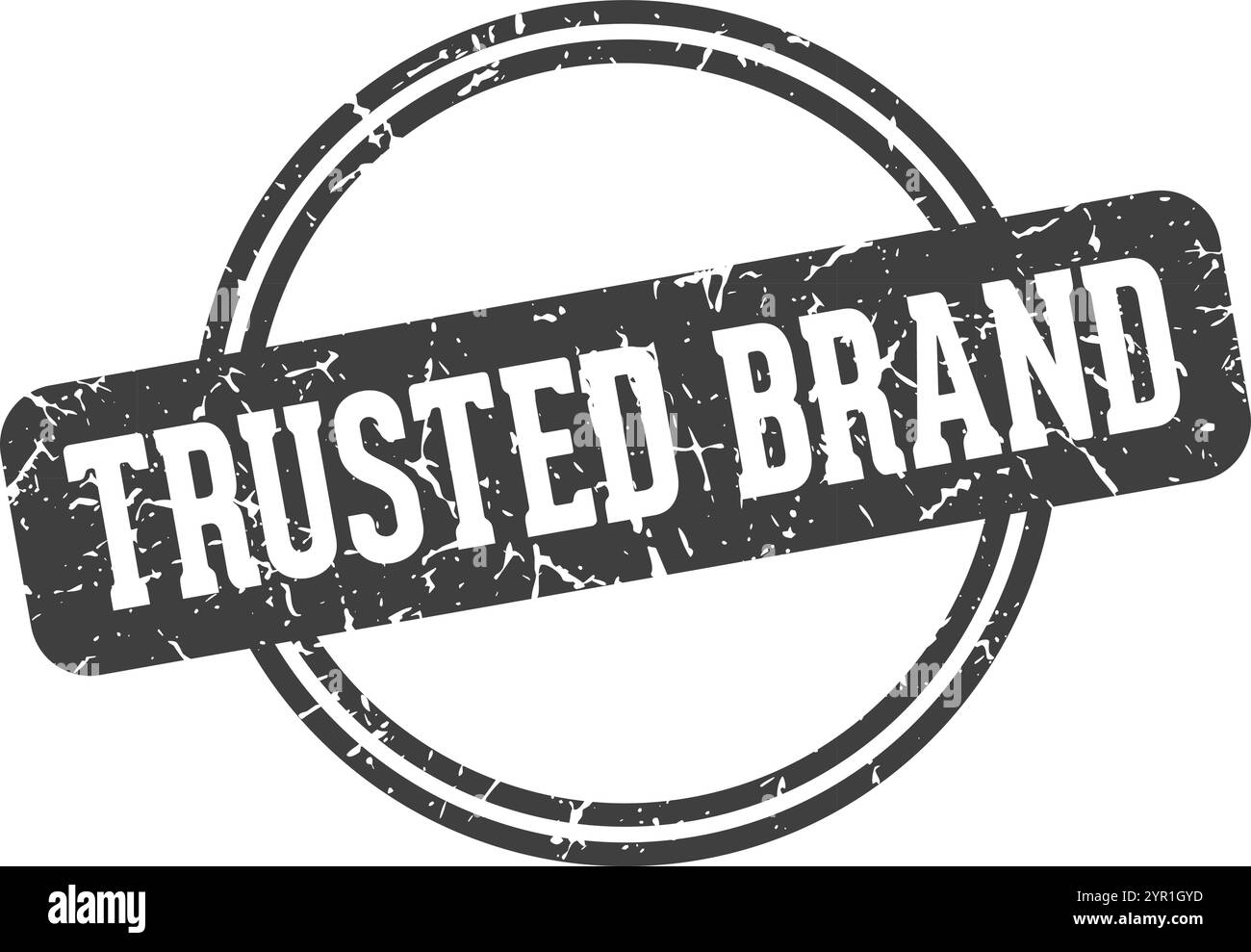trusted brand round stamp isolated on transparent background. trusted ...