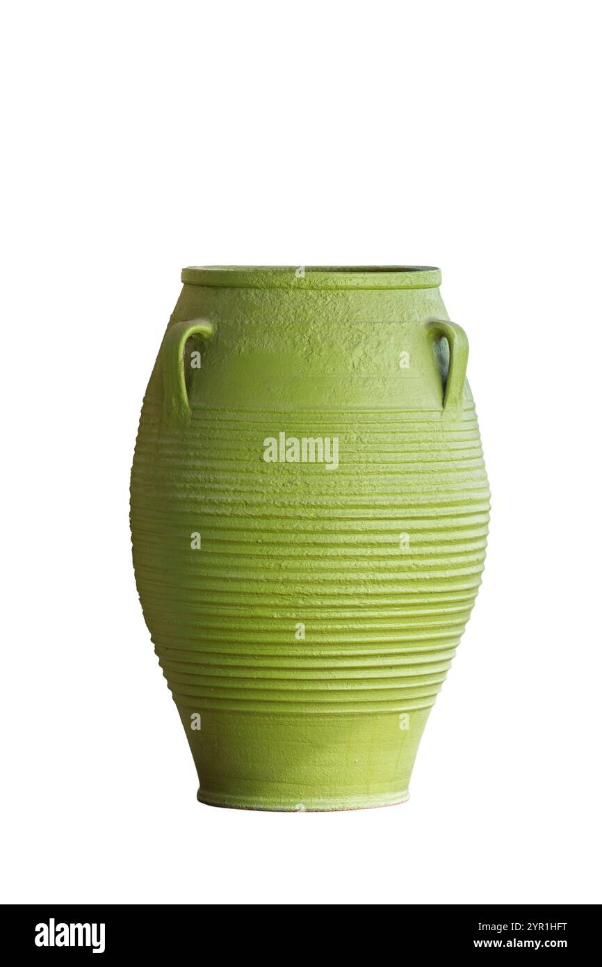 clay street vase isolated on white background Stock Photo - Alamy