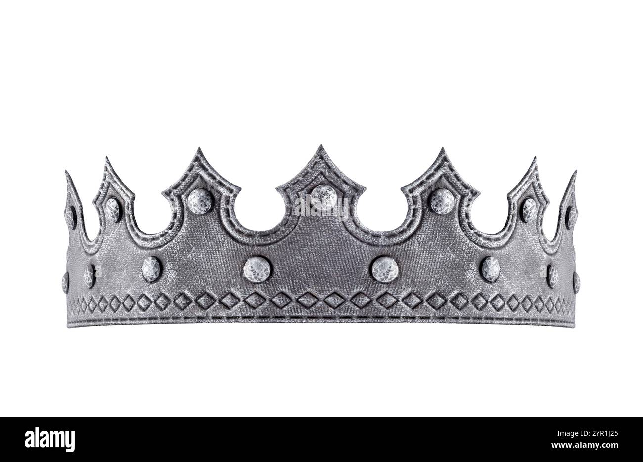 Ancient king or queen crown isolated on white background with clipping ...