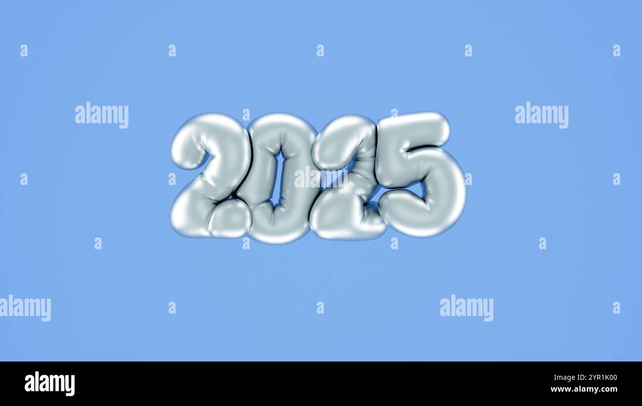 2025 year 3d symbol plastic hi-res stock photography and images - Alamy