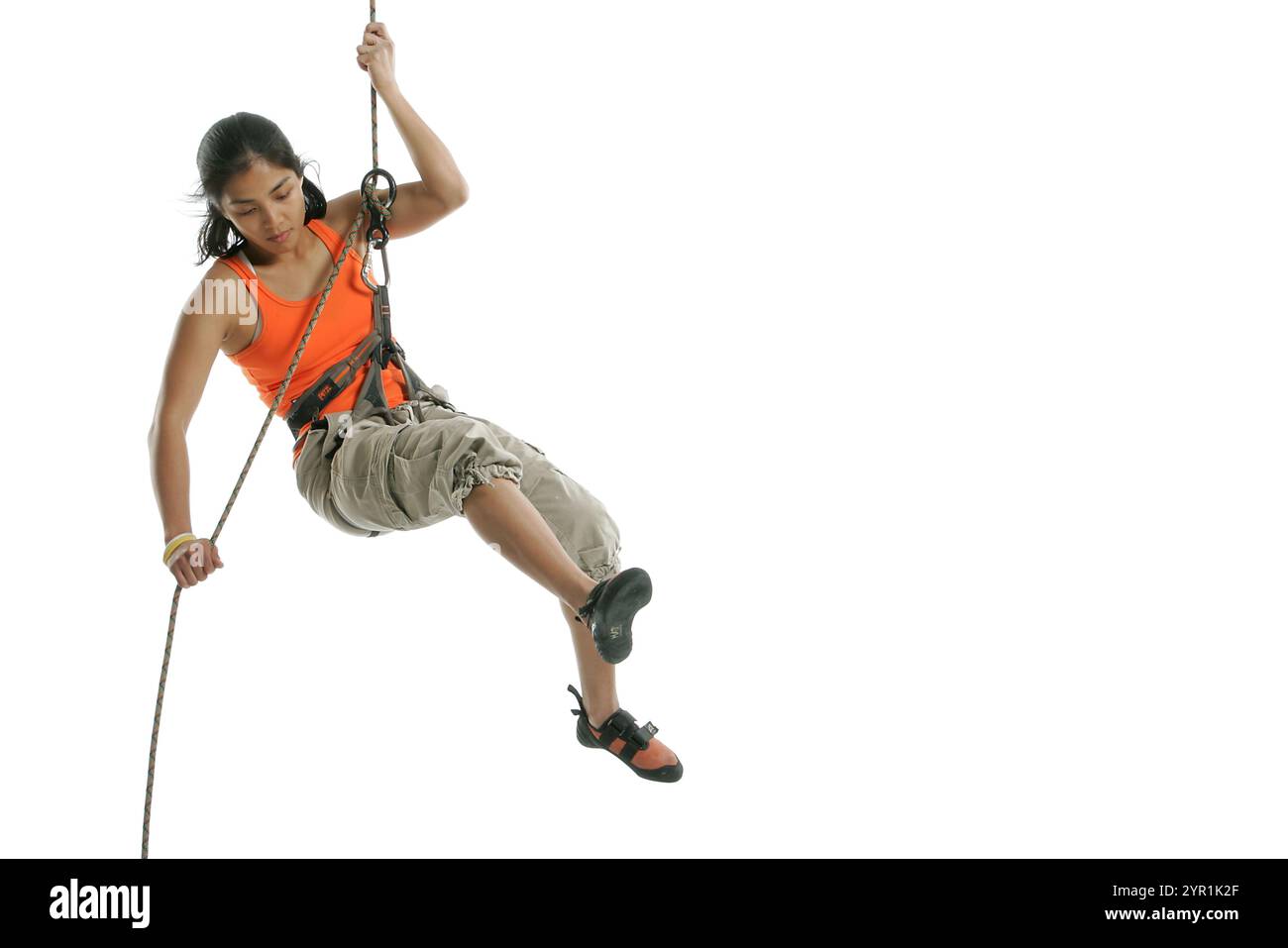 Rappelling technique Cut Out Stock Images & Pictures - Alamy