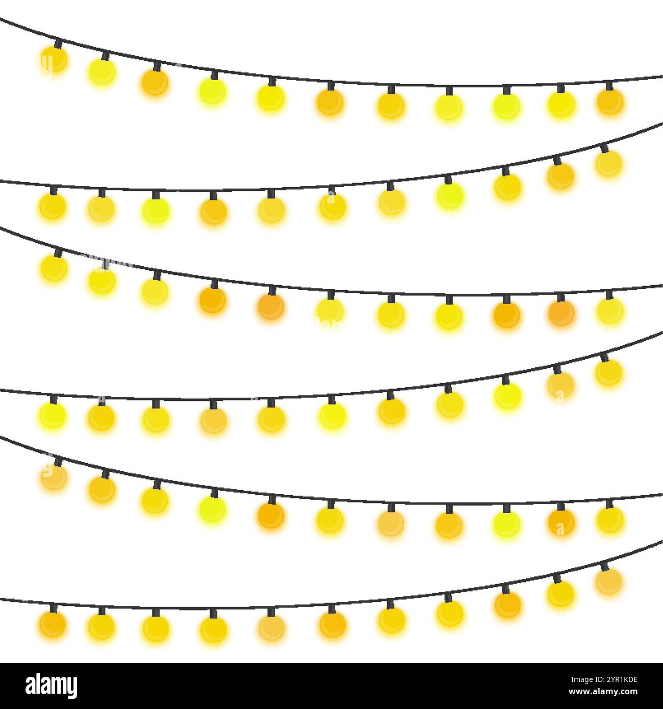 Garland light bulbs on Stock Vector Images - Alamy