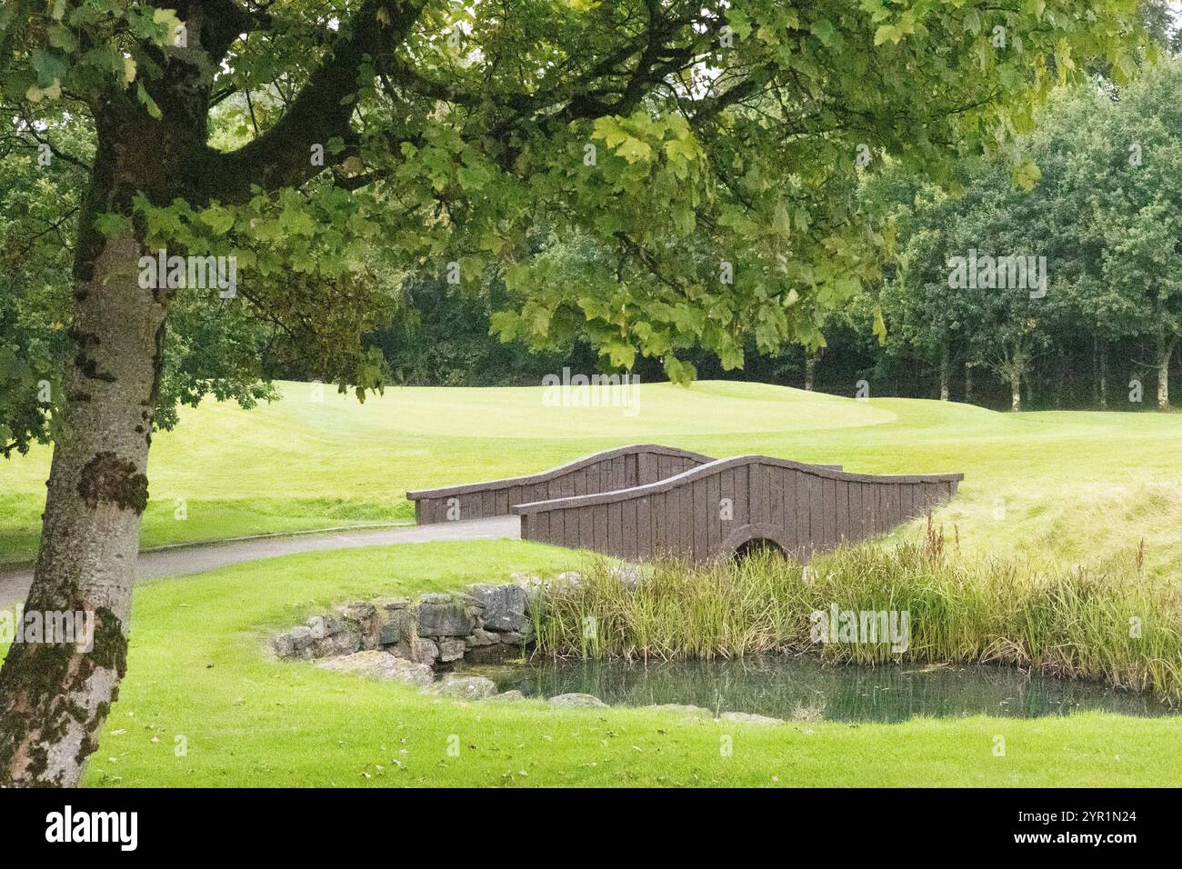 Golf course in Castle Dargan Stock Photo - Alamy