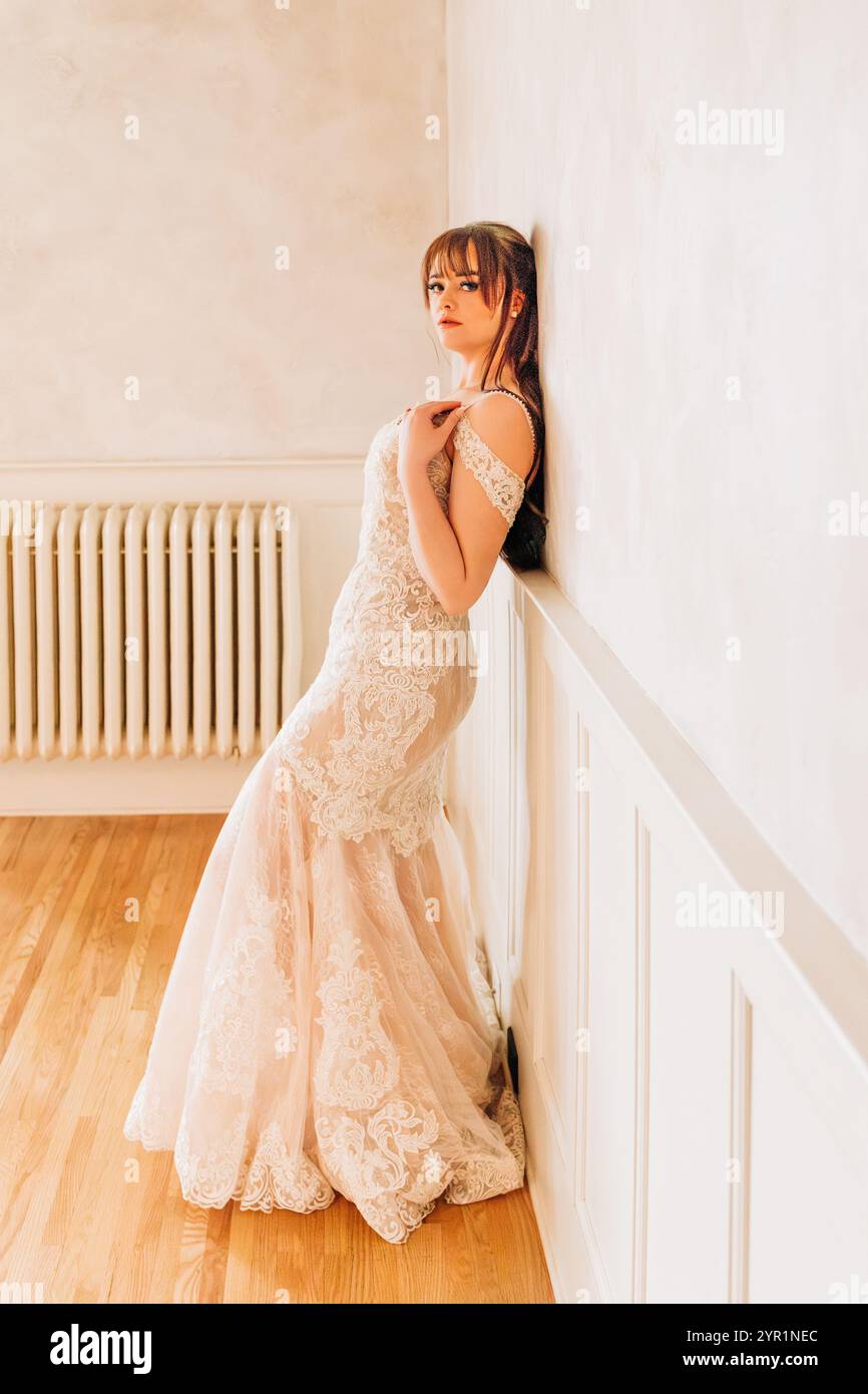 Bride leaning on shoulder hi-res stock photography and images - Alamy