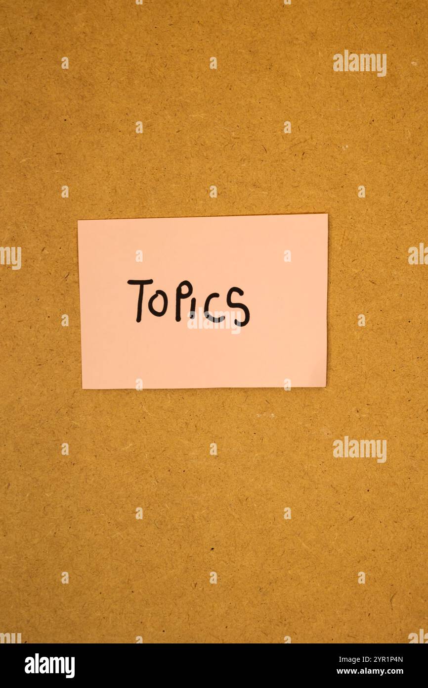 Topics hi-res stock photography and images - Alamy