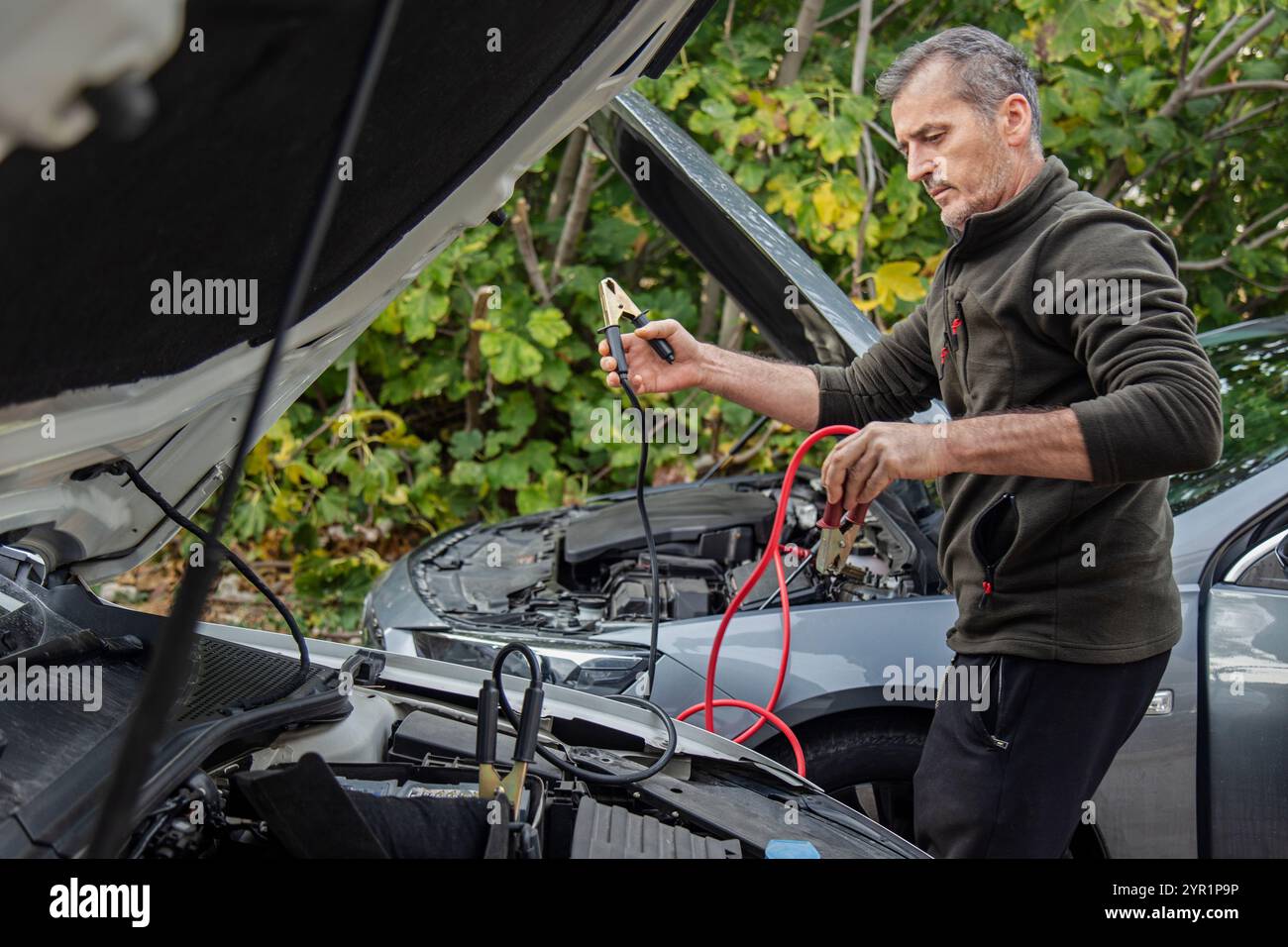 Man starting car hi-res stock photography and images - Alamy