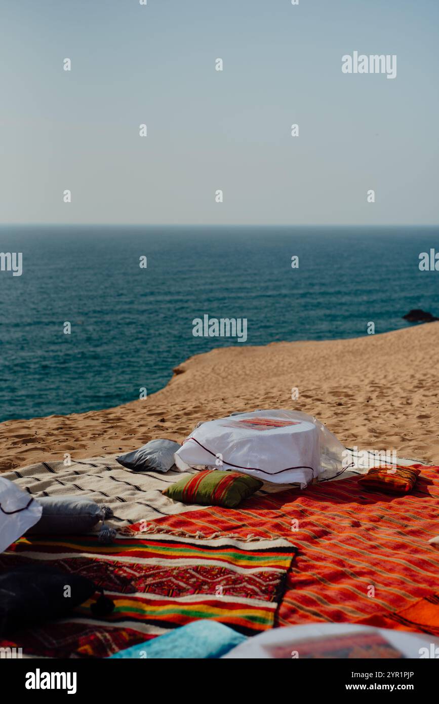 Boho beach scene hi-res stock photography and images - Alamy