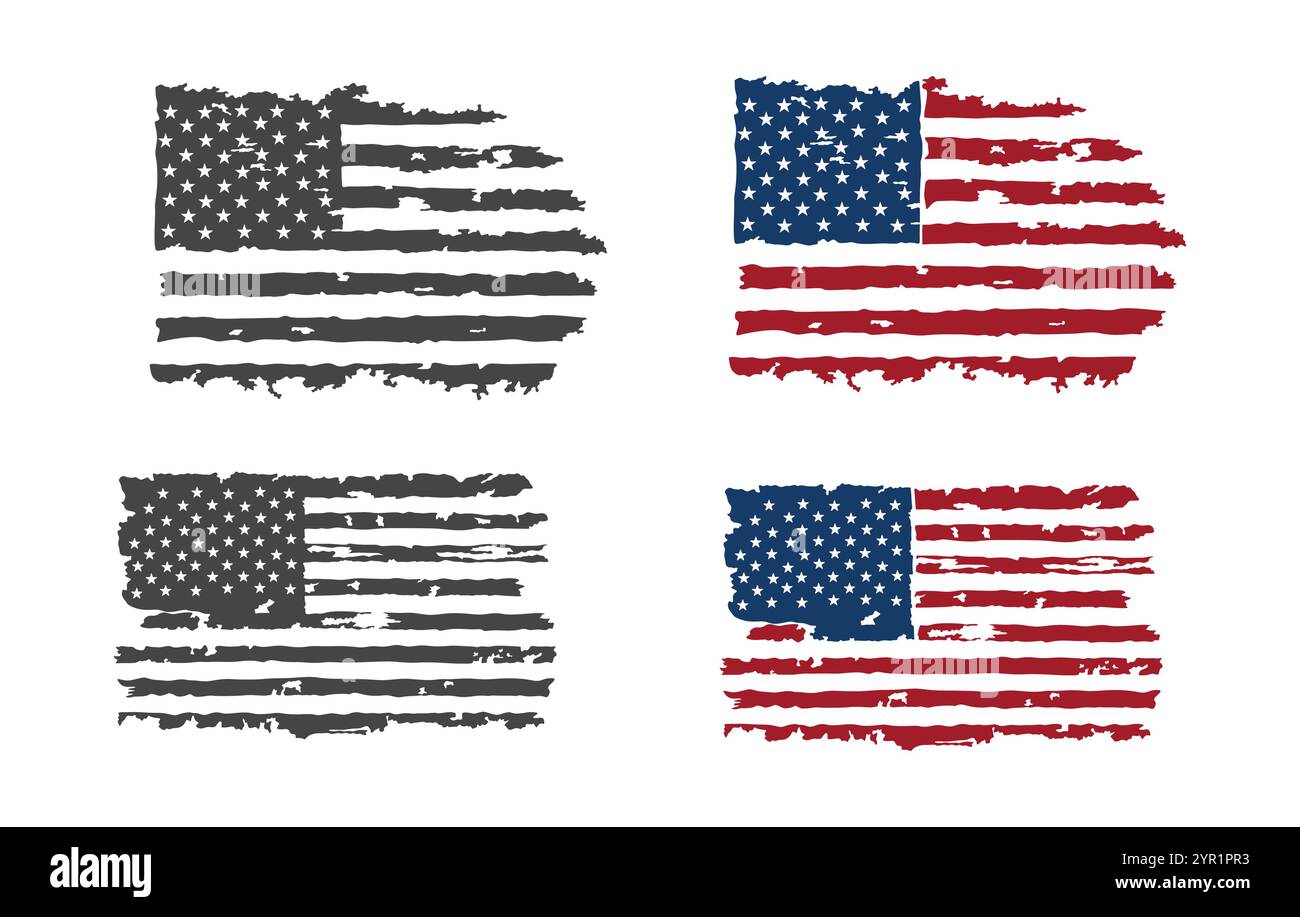 American flag silhouette vector vectors hi-res stock photography and ...