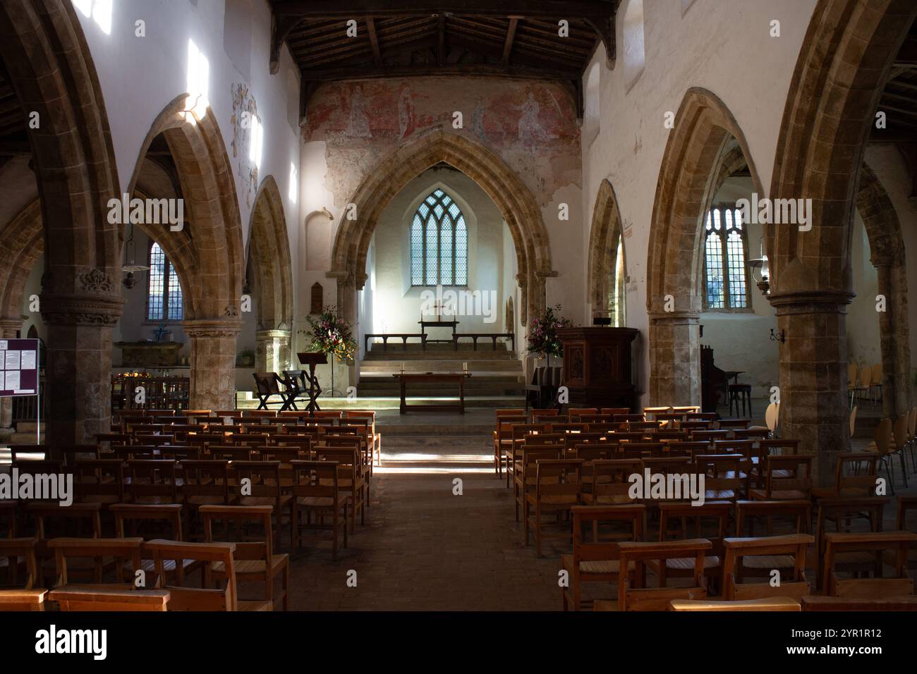 All Saints Church, Burton Dassett, Warwickshire, England, UK Stock ...