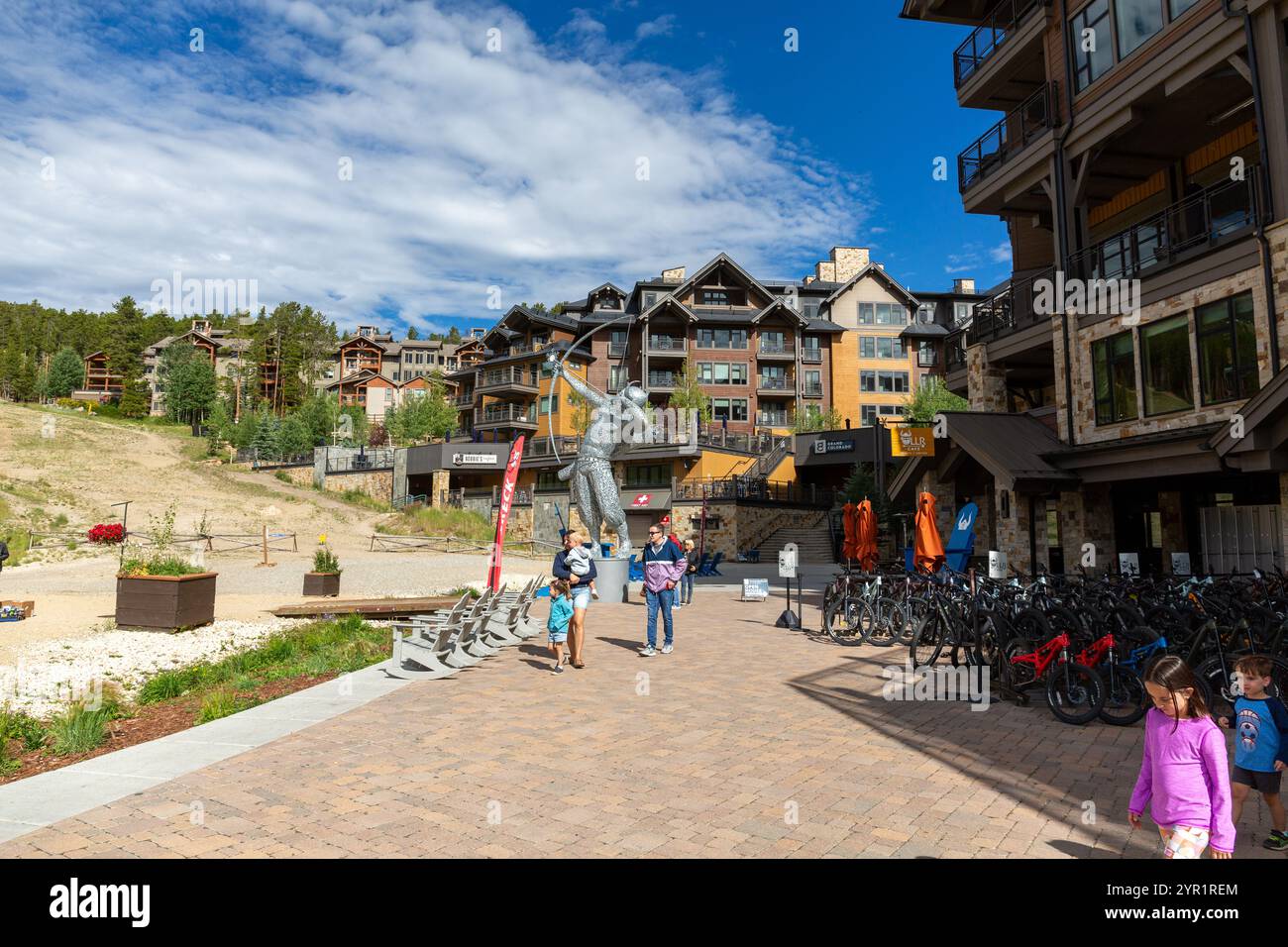 Breckenridge ski resort in summer, Colorado Stock Photo - Alamy
