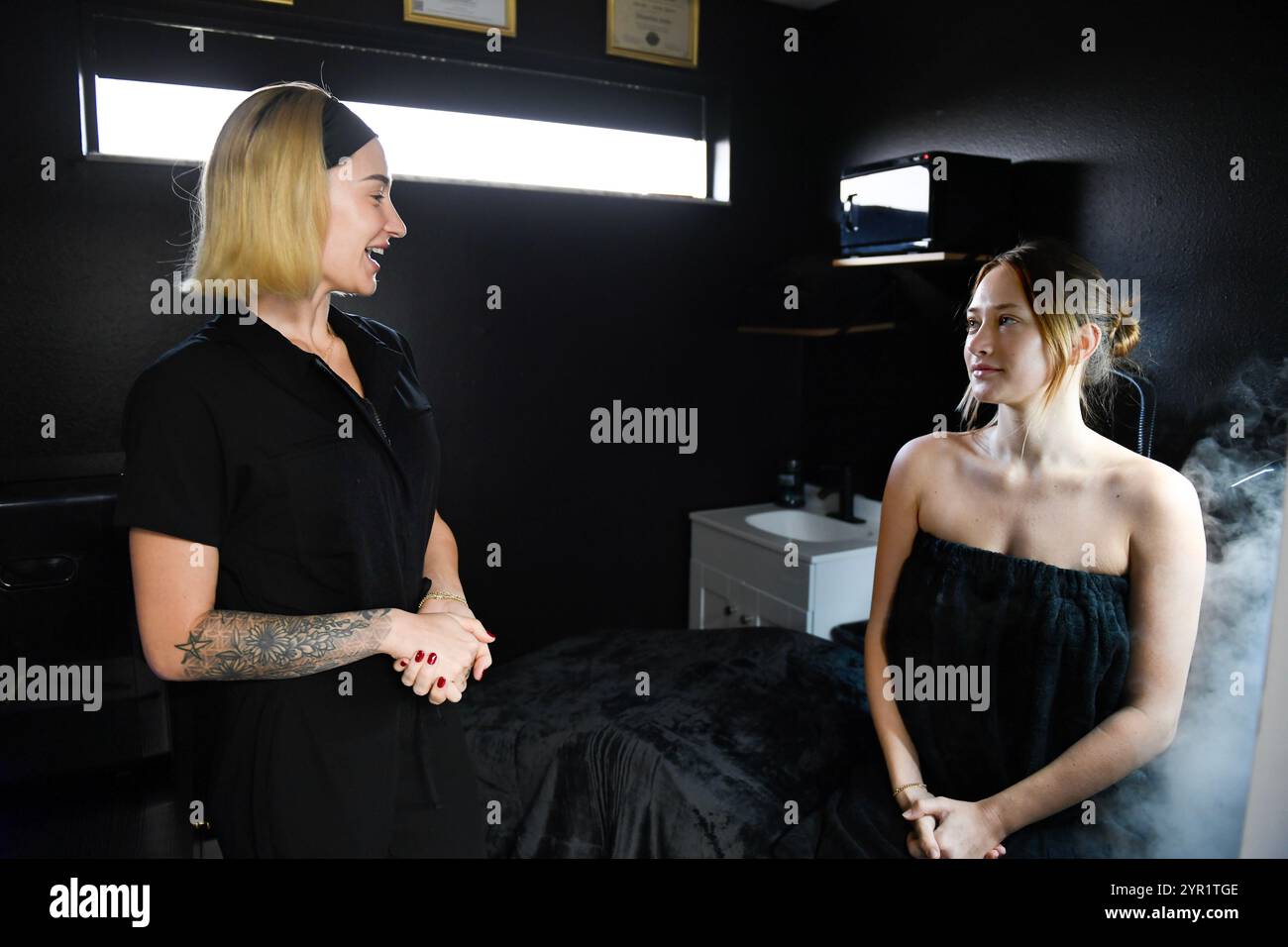 Modern steam room spa hi-res stock photography and images - Alamy