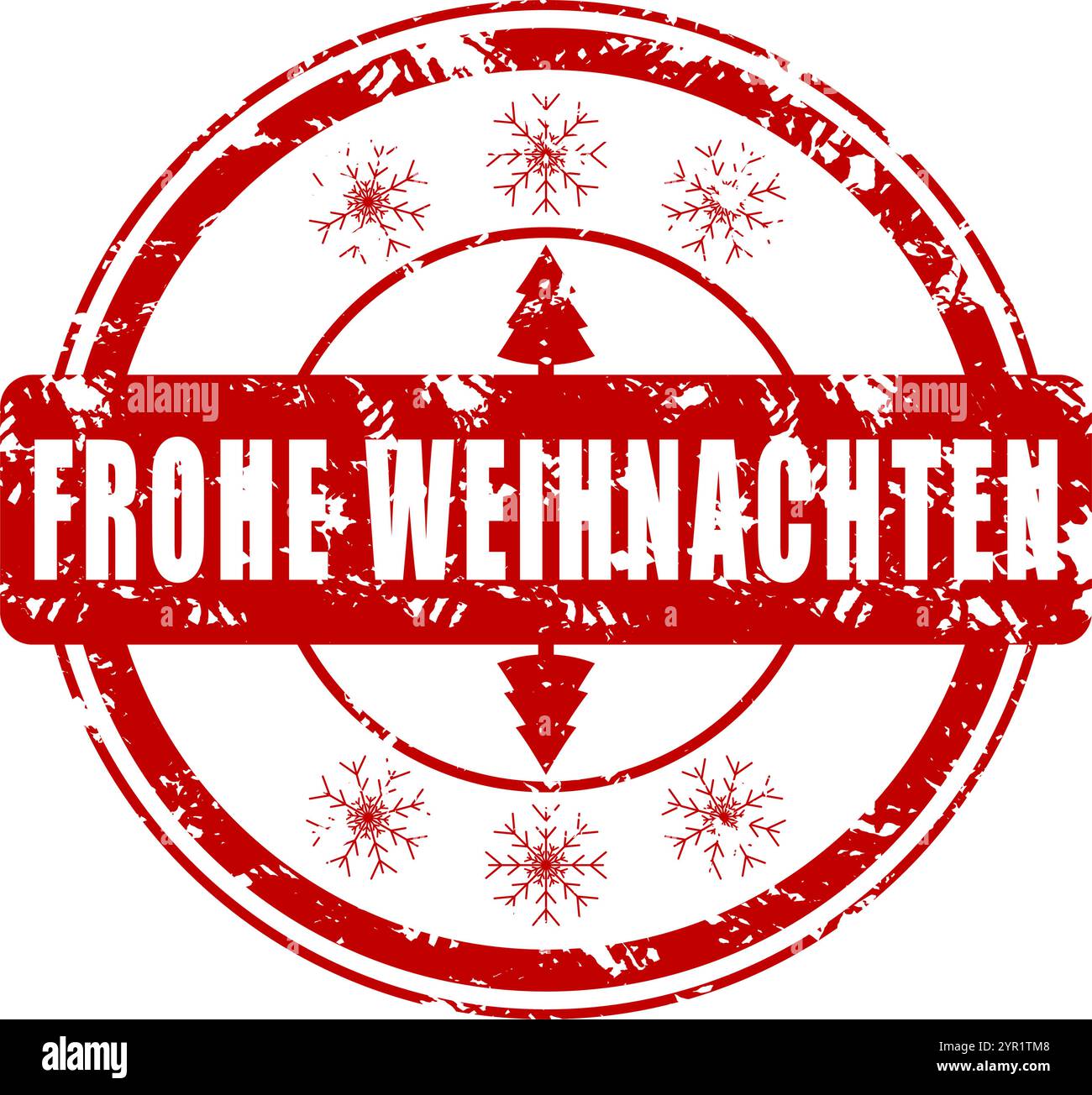 Frohe weihnachten, merry Christmas rubber stamp, greeting german card ...