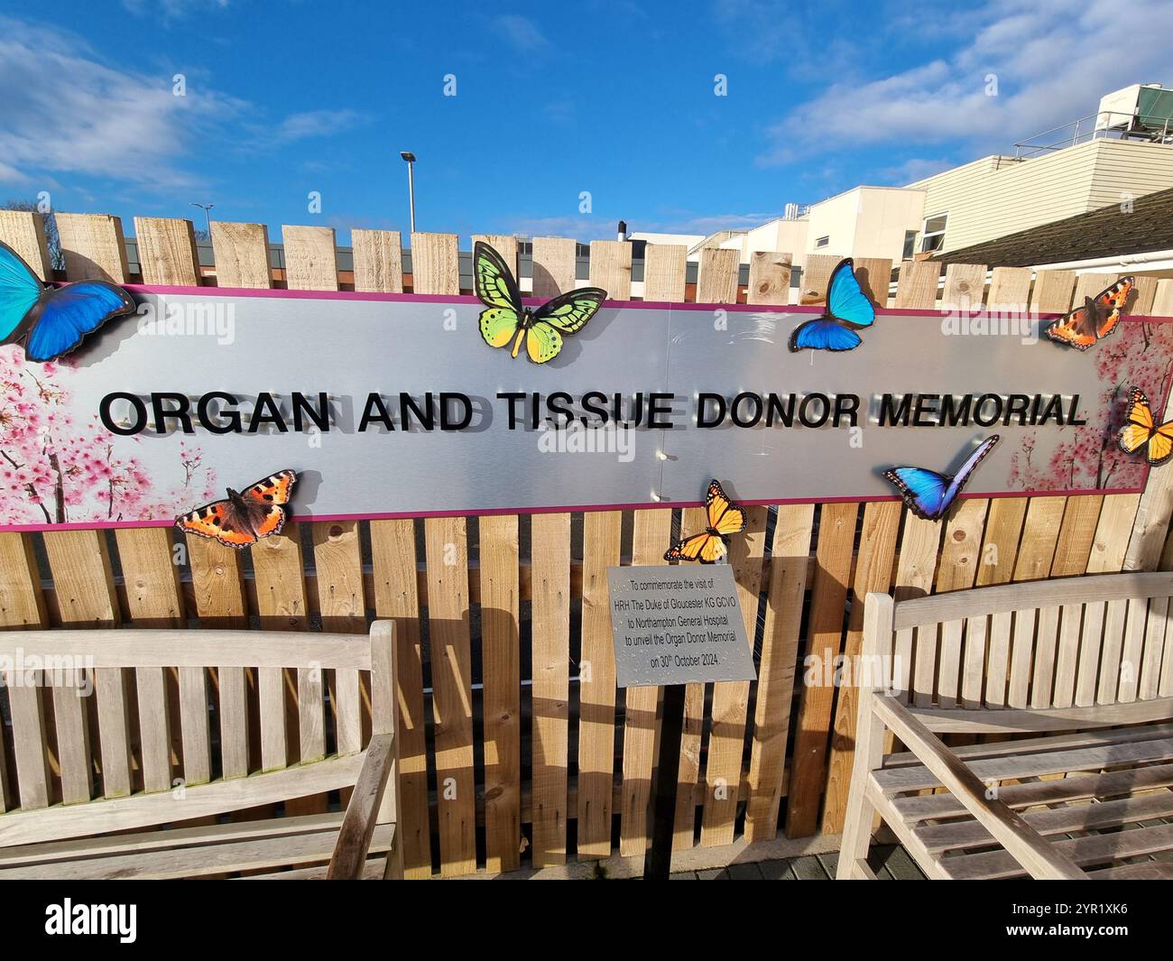 Organ and Tissue Donor memorial at Northampton general hospital England ...
