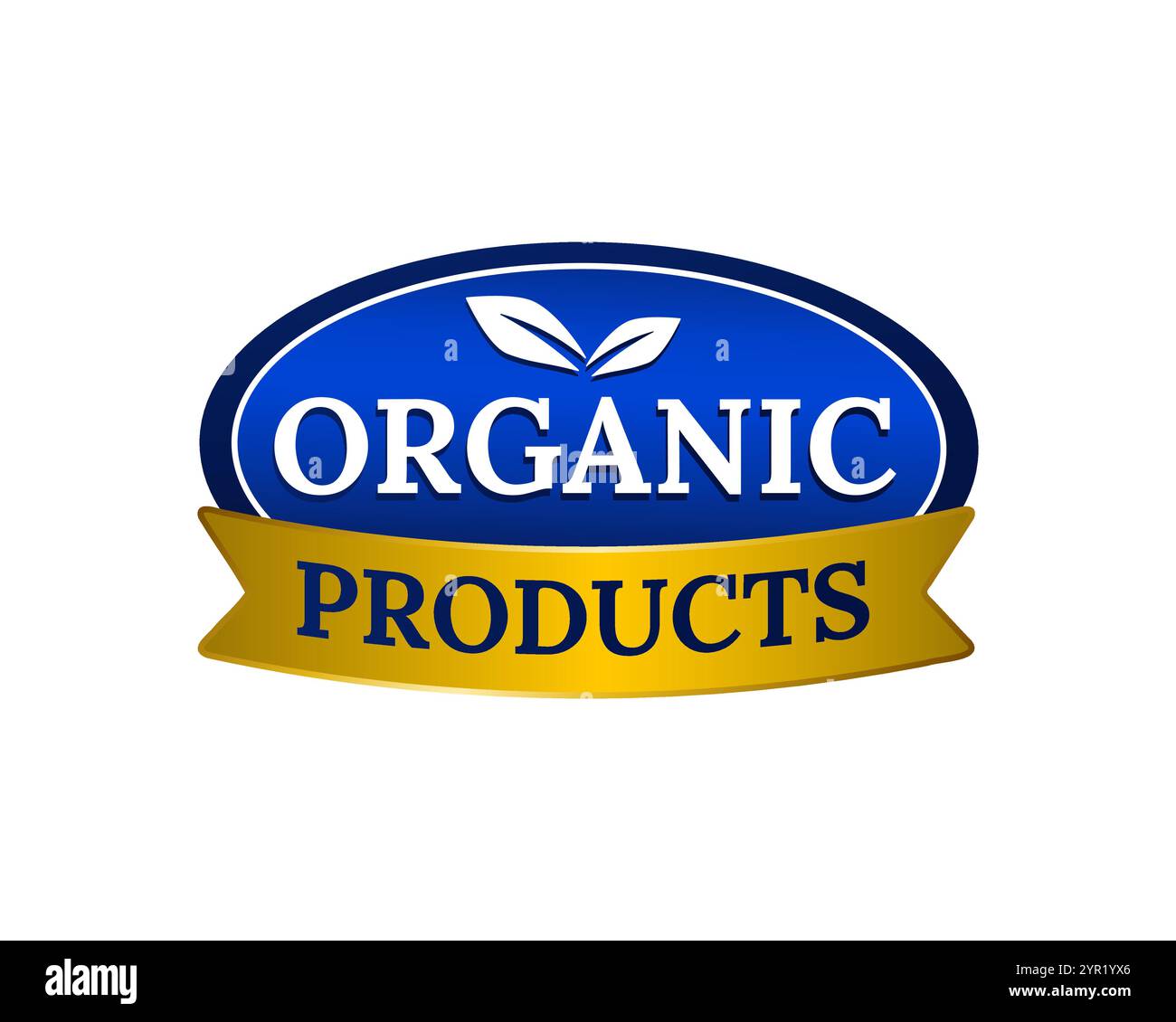 Rustic blue label for eco, organic, and healthy product branding Stock ...