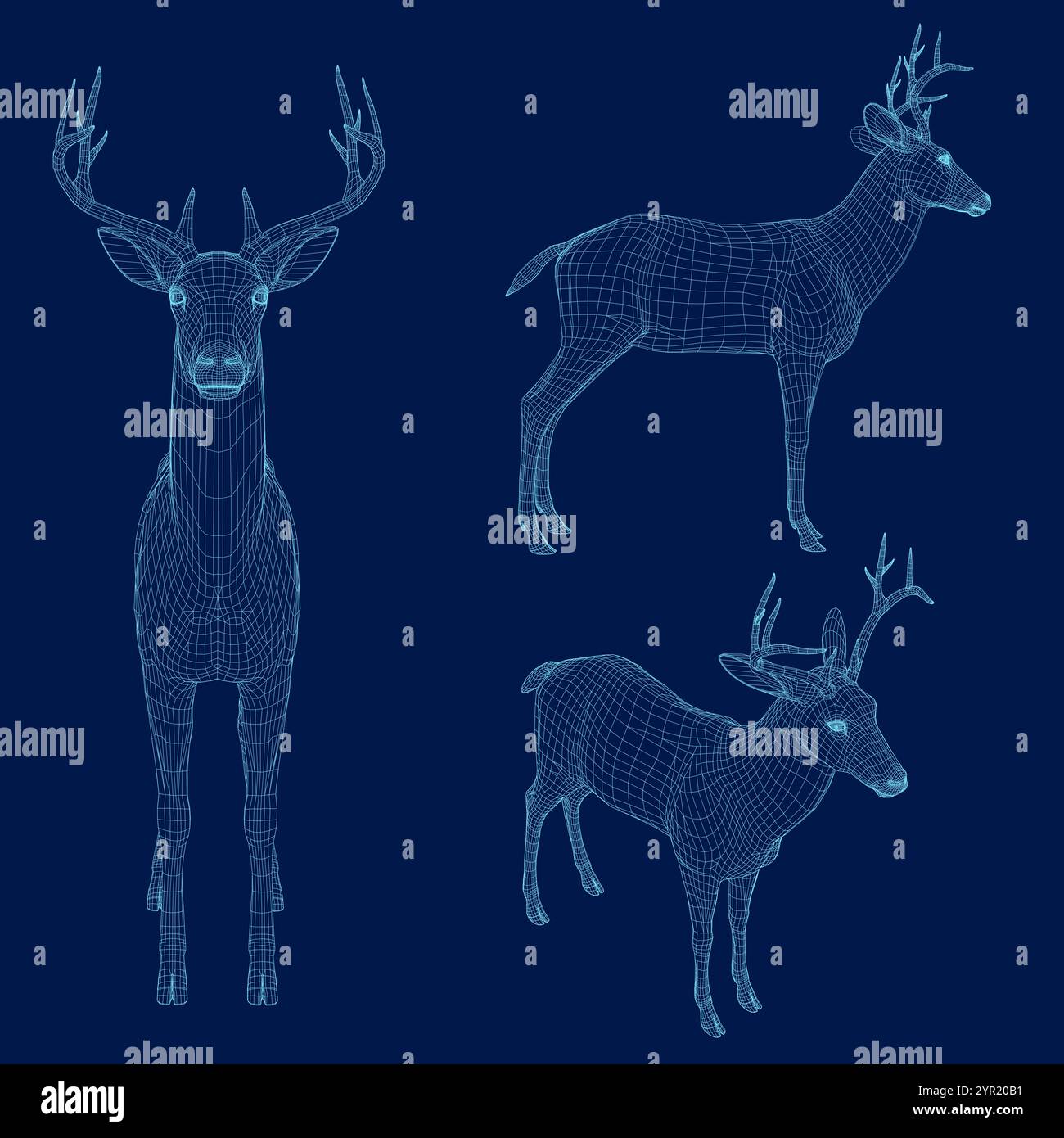 Views of antler Stock Vector Images - Alamy
