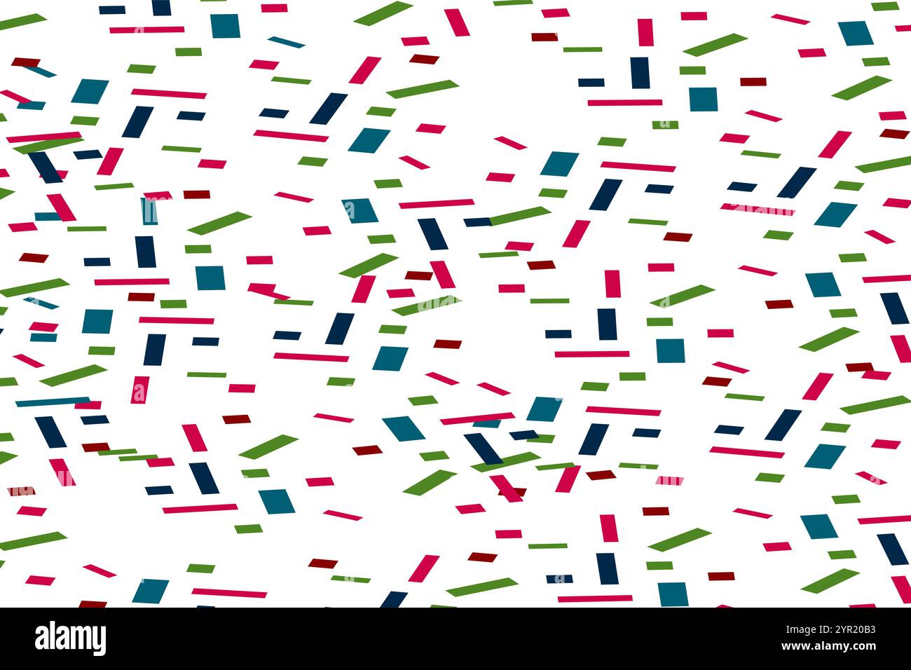 Abstract colored falling confetti isolated on white background vector ...