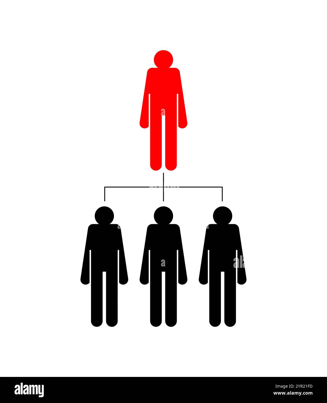 Business chain of command. Boss and employees Stock Vector Image & Art ...