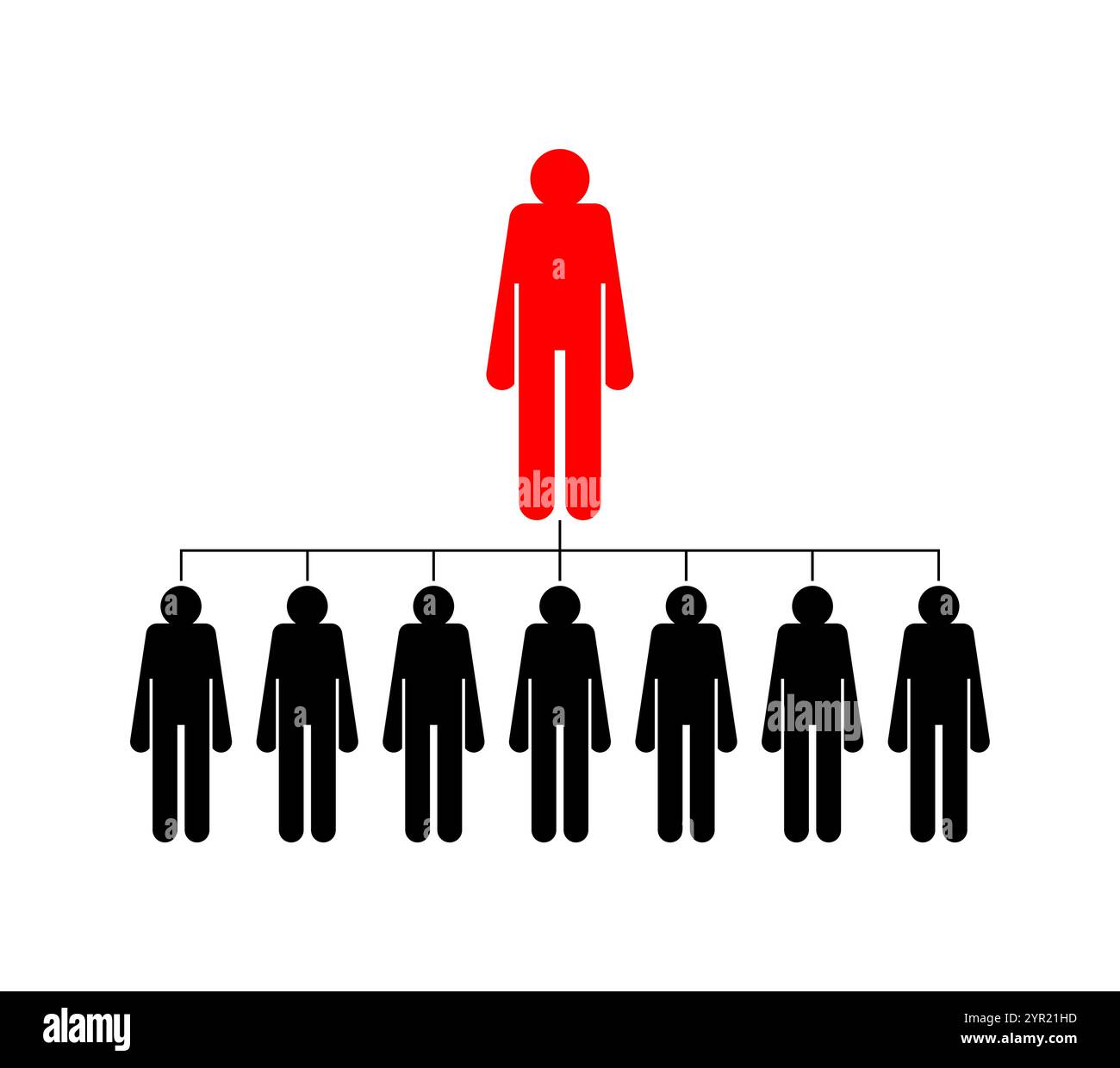 Business chain of command. Boss and employees Stock Vector Image & Art ...