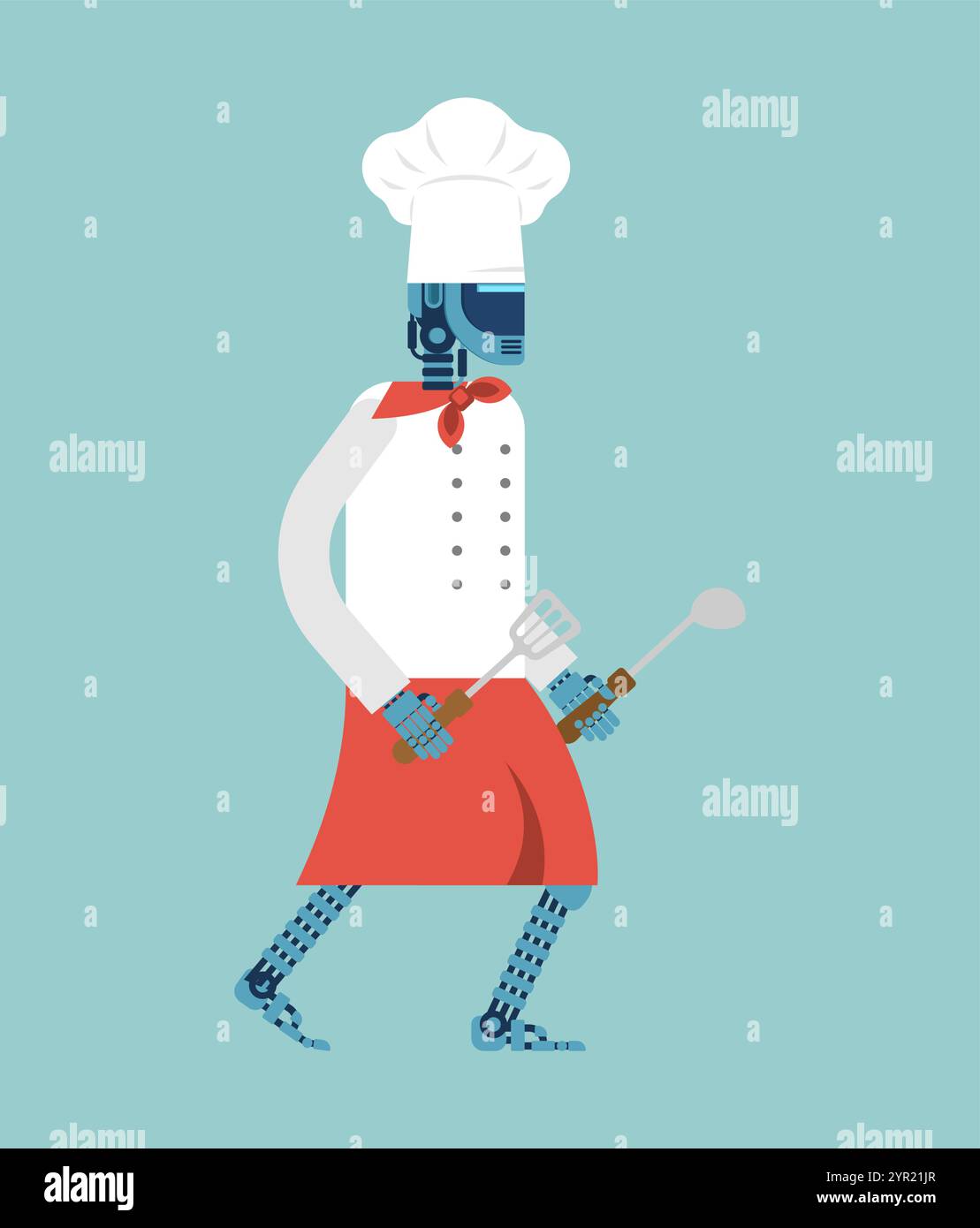 Robot Chef. Concept of Artificial Intelligence and Machines Will ...