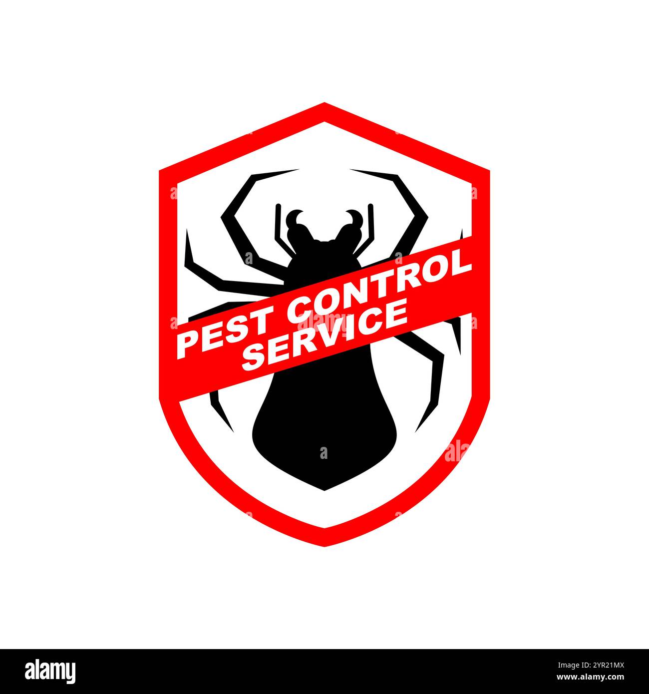 Pest Control Service sign logo. Trapping rodents and pests beetles ...