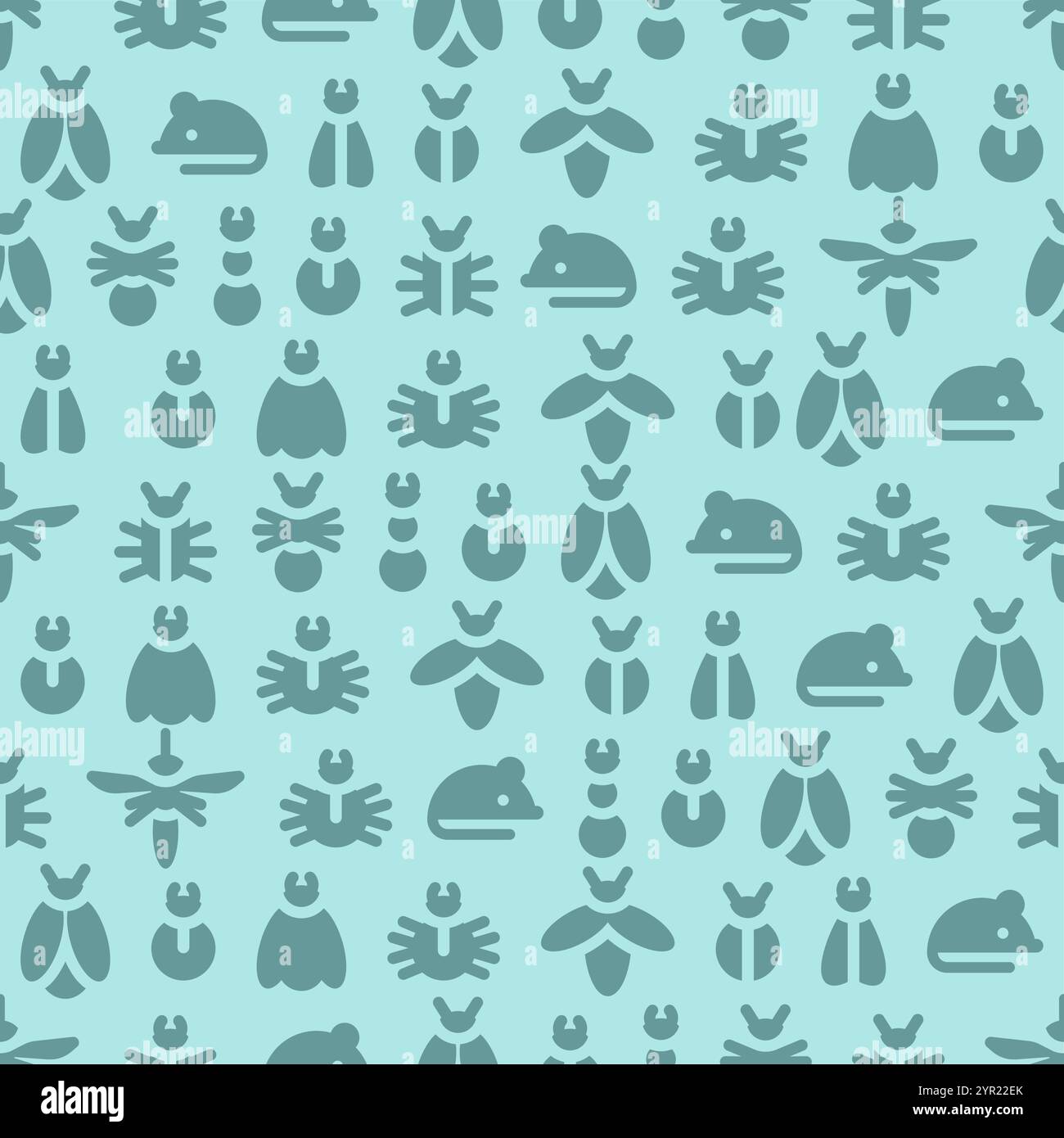 Pest set pattern seamless. Beetle, fly background. Insects texture ...