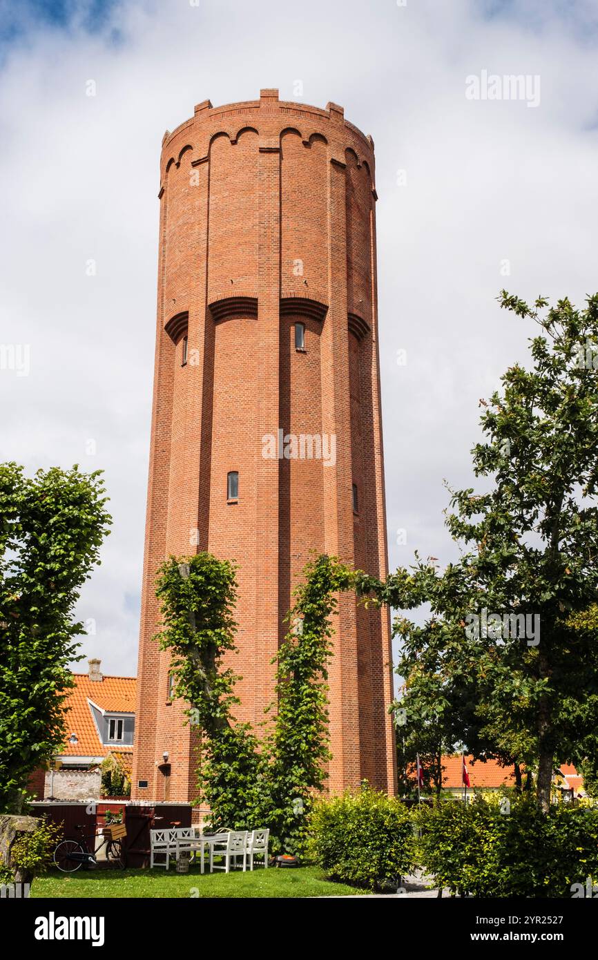 Old historic red brick water tower was built in 1934 and was ...