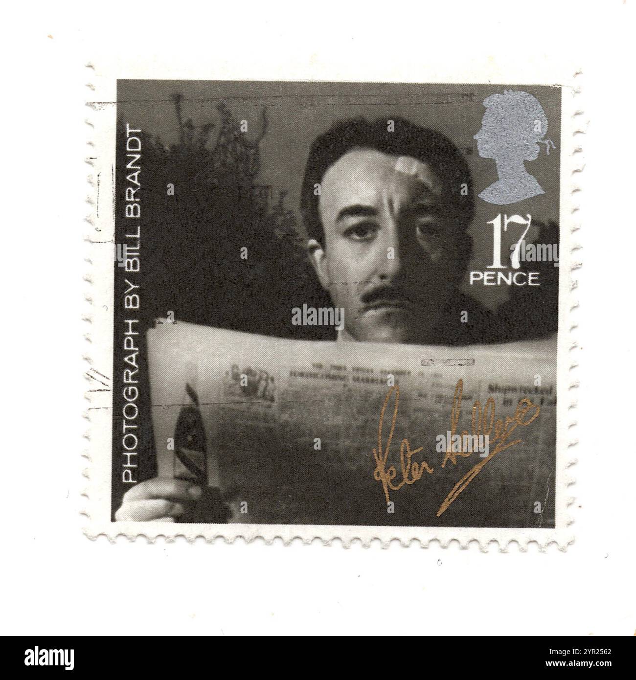 A vintage postage stamp from Great Britain featuring Peter Sellers ...