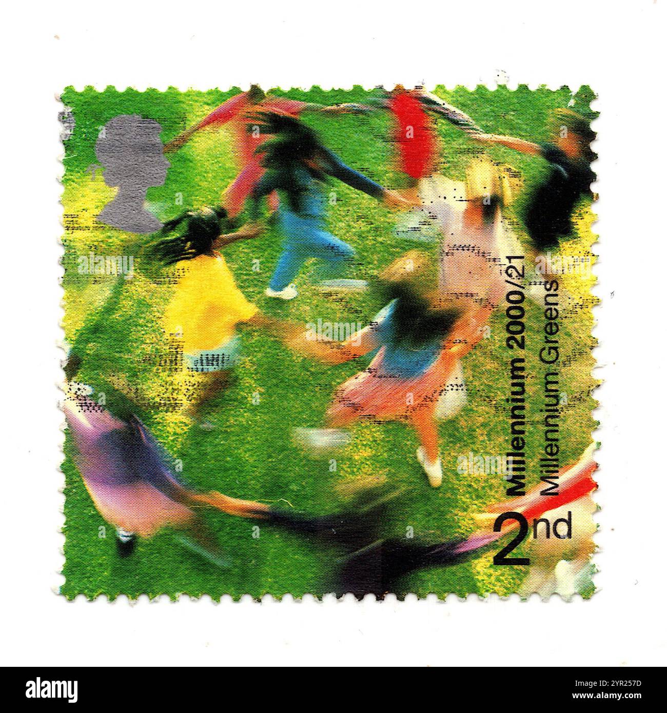 A vintage postage stamp from Great Britain featuring The Millennium ...