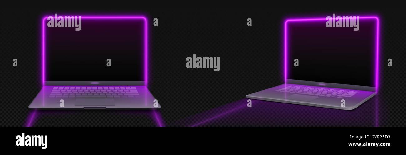 Laptop Side View Vector