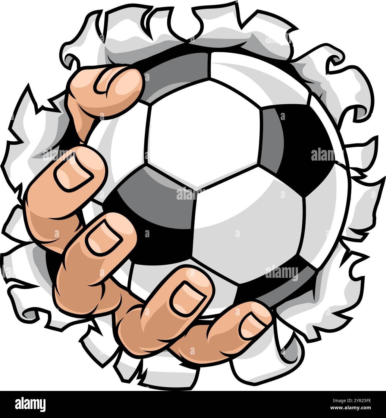 Football rip Stock Vector Images - Alamy