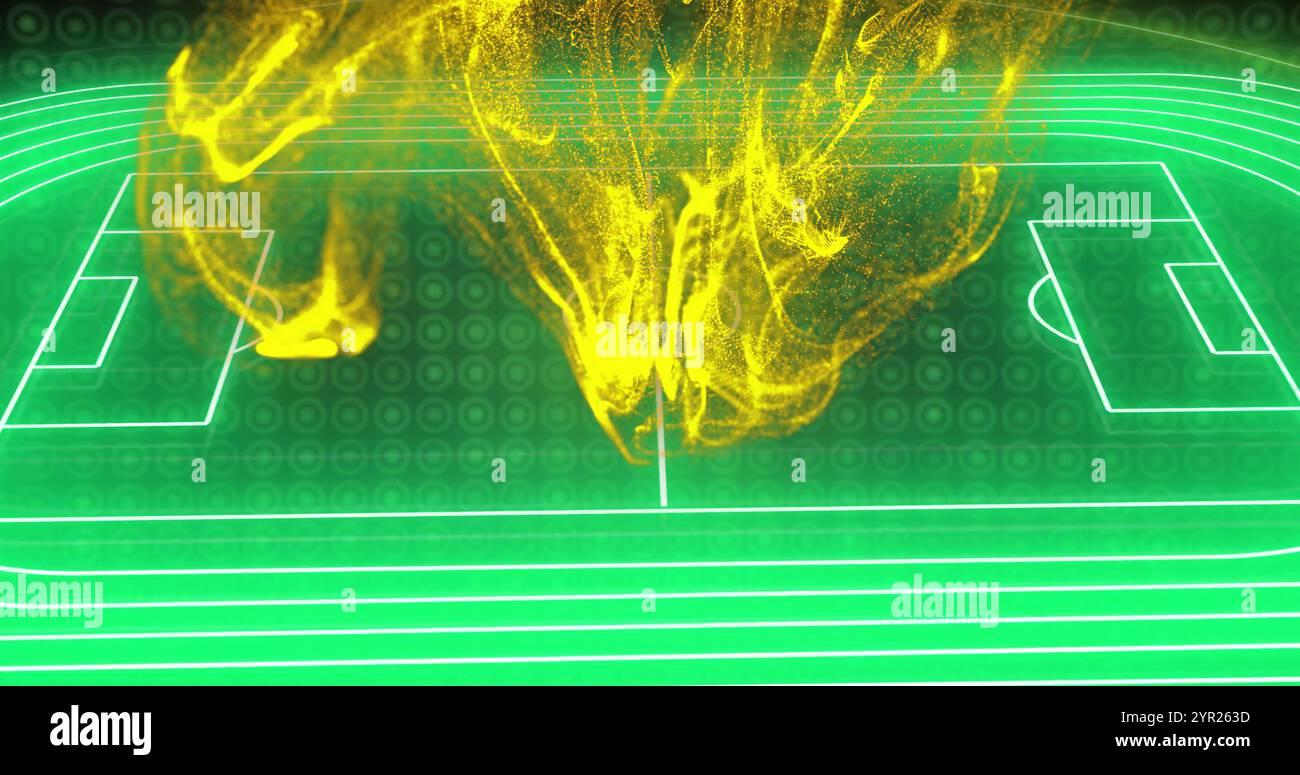 Yellow green field football hi-res stock photography and images - Alamy
