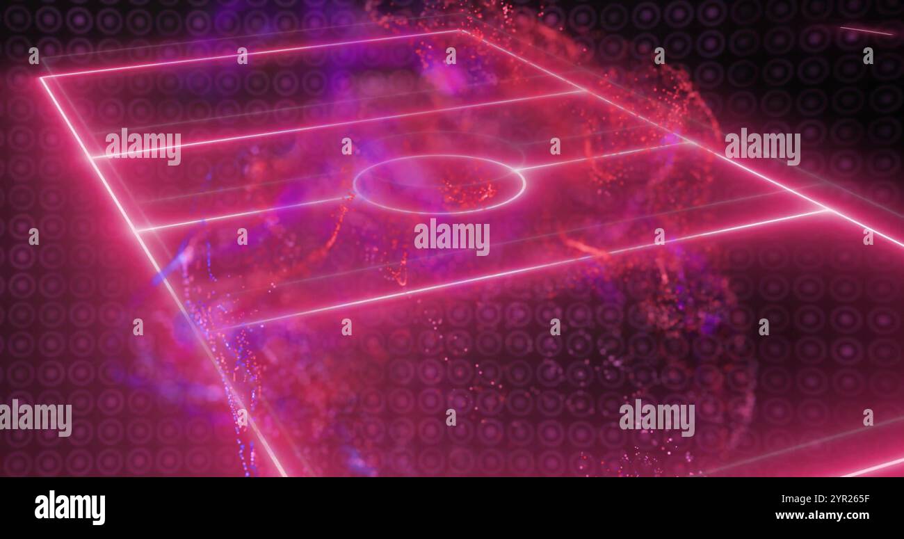 Soccer field neon lights on hi-res stock photography and images - Alamy