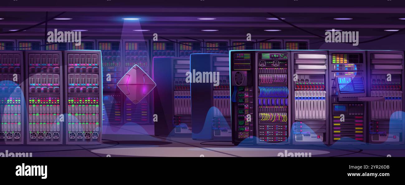 Floating data center Stock Vector Images - Alamy