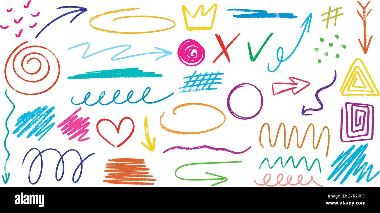 Wax paint colours Stock Vector Images - Alamy