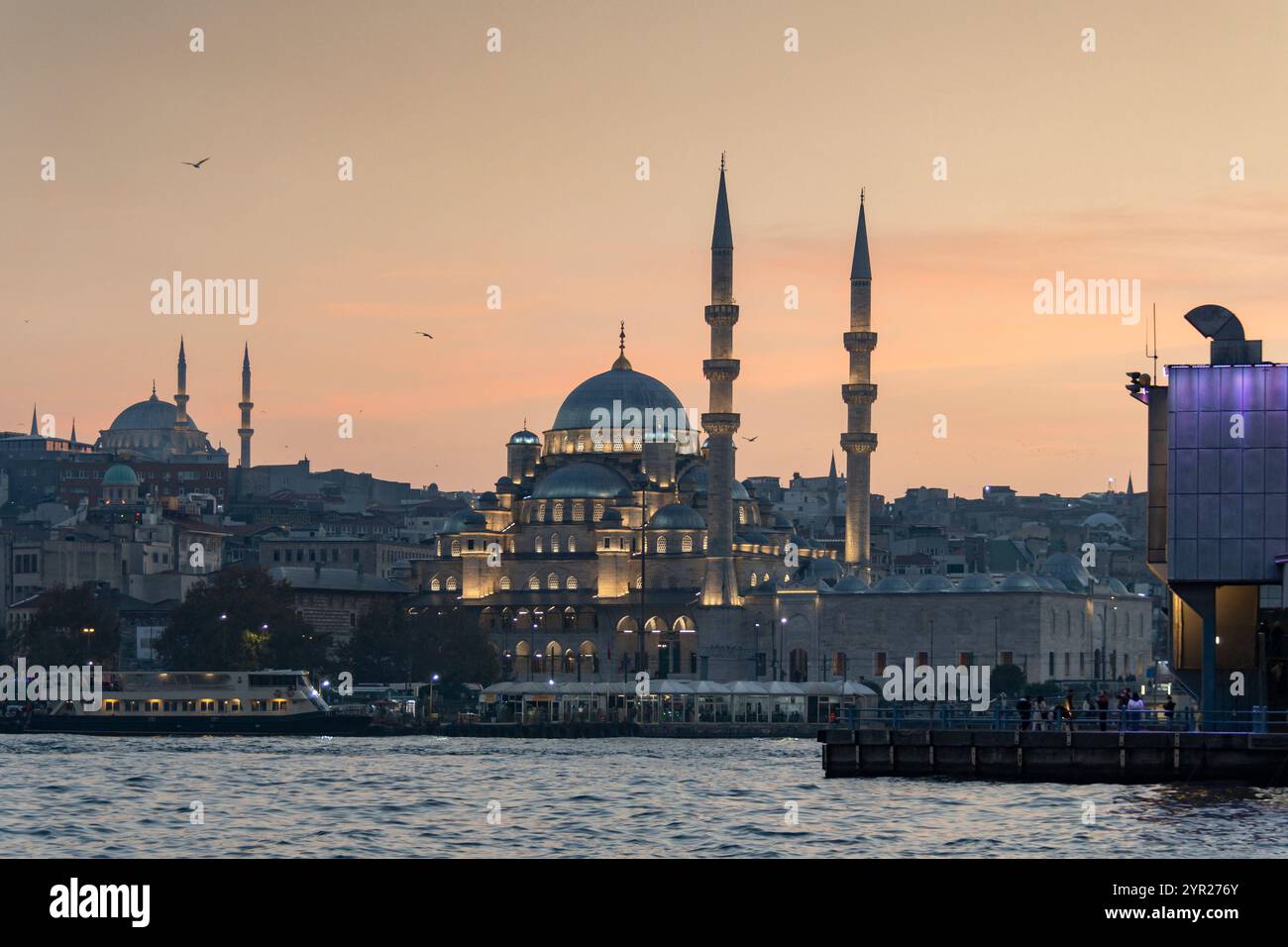 Yeni Cami Mosque( New Mosque) in Fatih district of Istanbul, Turkey ...