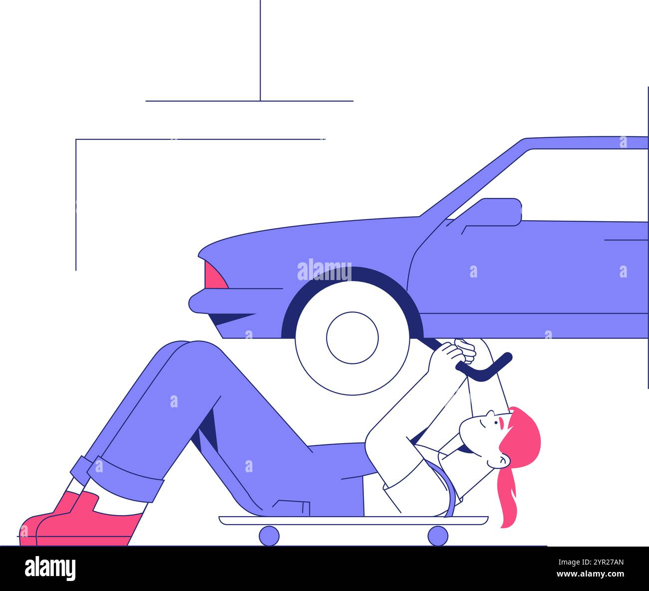 Auto repair skills Stock Vector Images - Alamy