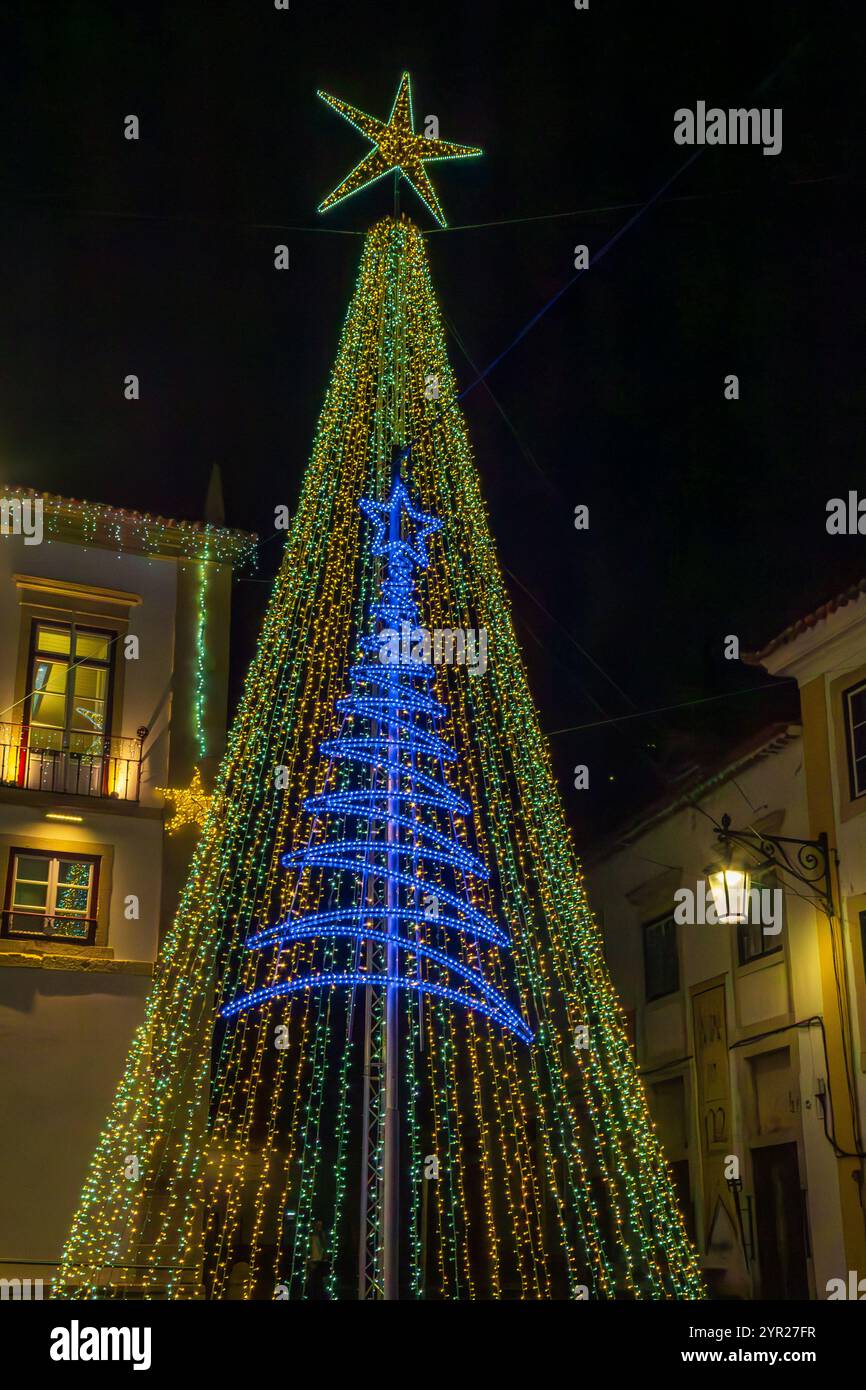 Christmas Lights in Tomar, Portugal December 2024 Stock Photo - Alamy