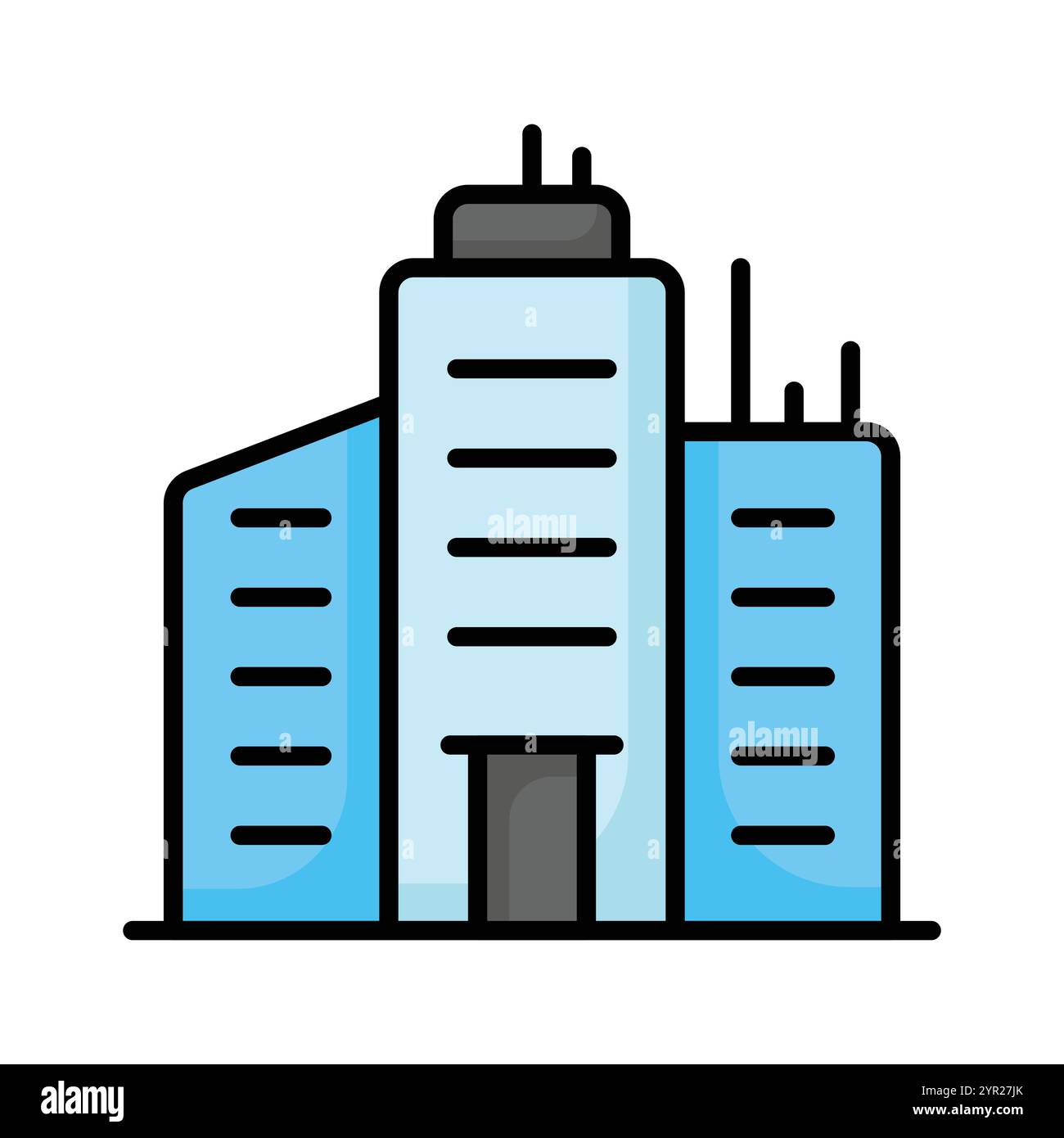 Office building vector design isolated on white background Stock Vector ...