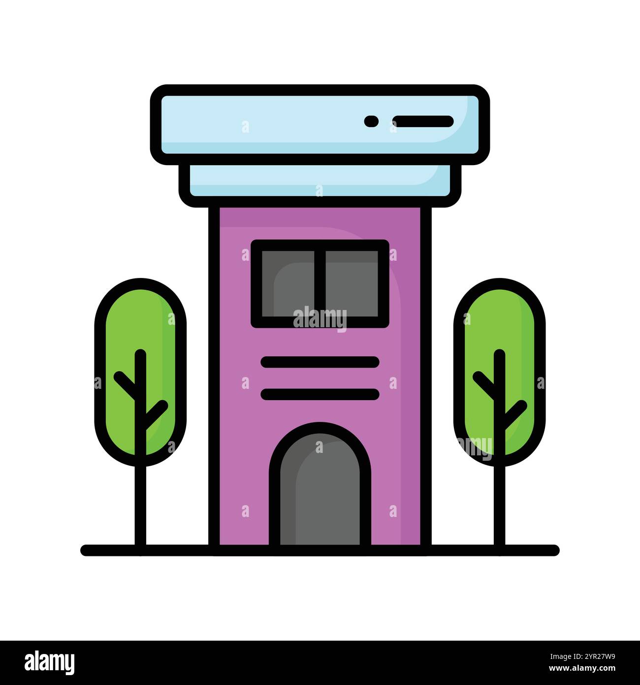 Office building vector design isolated on white background Stock Vector ...