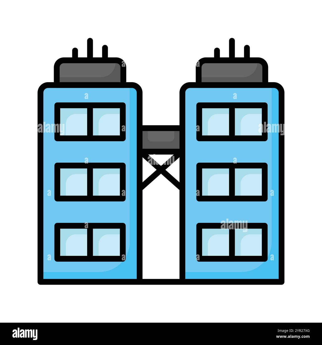 Office building vector design hi-res stock photography and images - Alamy