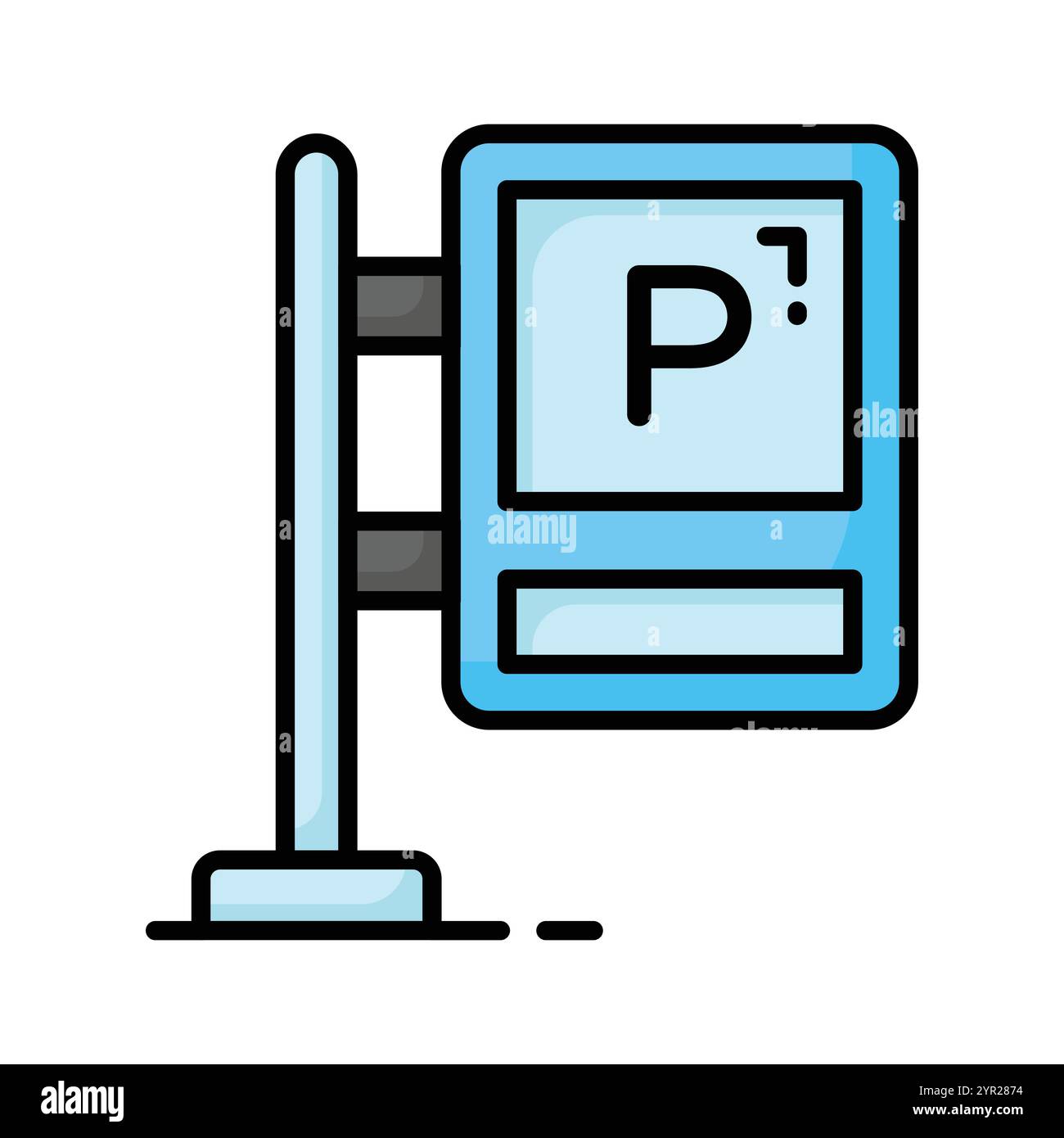 Car parking directional sign Stock Vector Images - Alamy