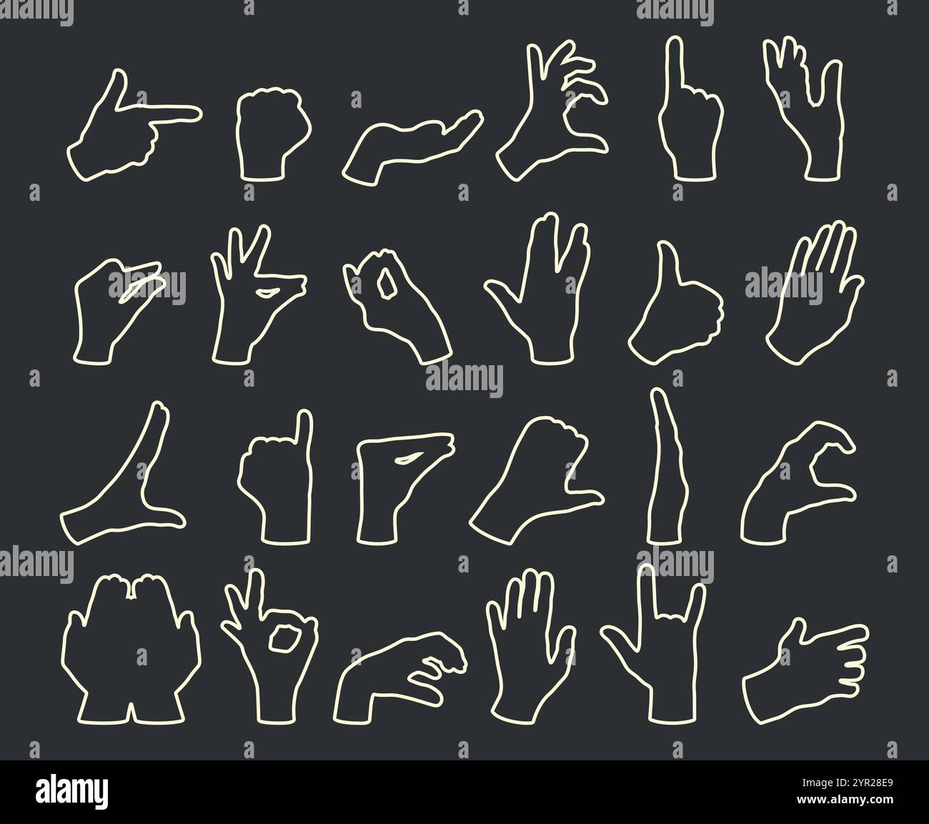 Hand finger pointing straight up Stock Vector Images - Alamy