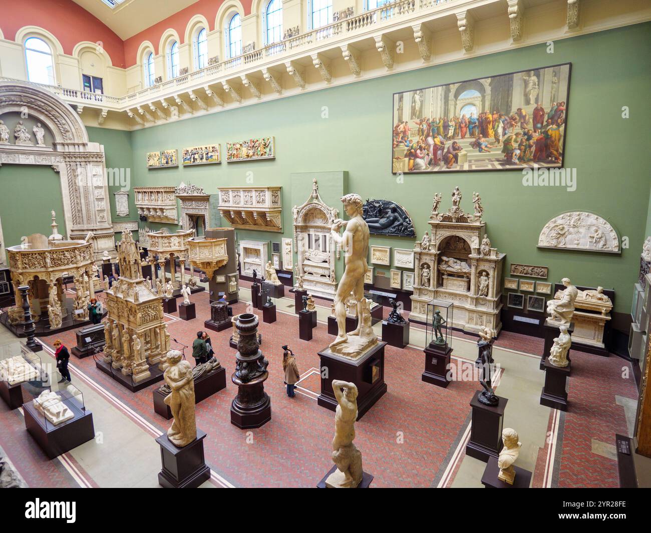 The Cast Courts inside the Victoria and Albert Museum, London, UK Stock ...