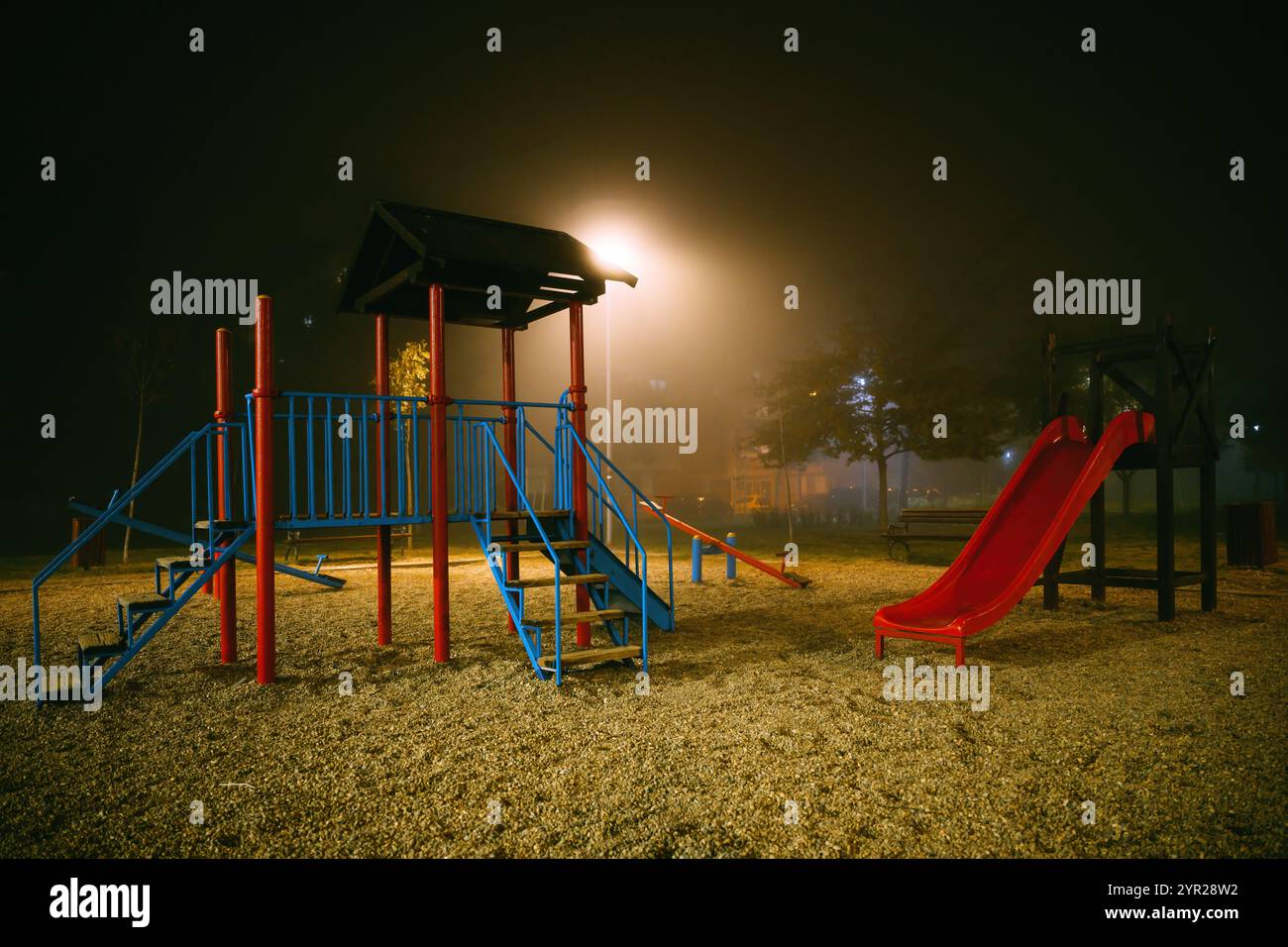 Empty playground structure hi-res stock photography and images - Alamy