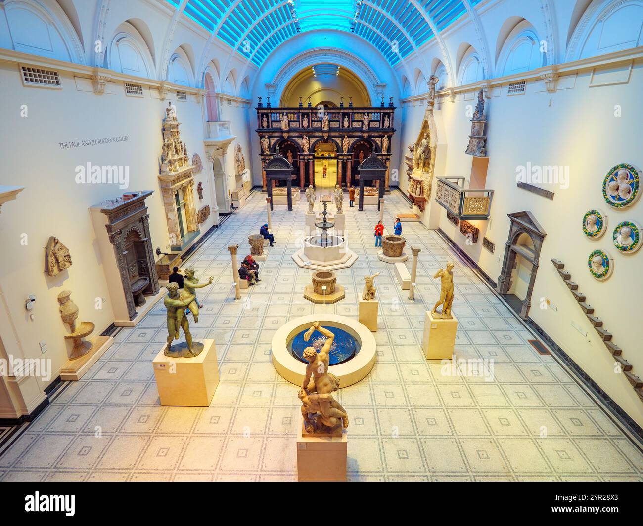 Victoria and Albert Museum interior, London, UK Stock Photo - Alamy